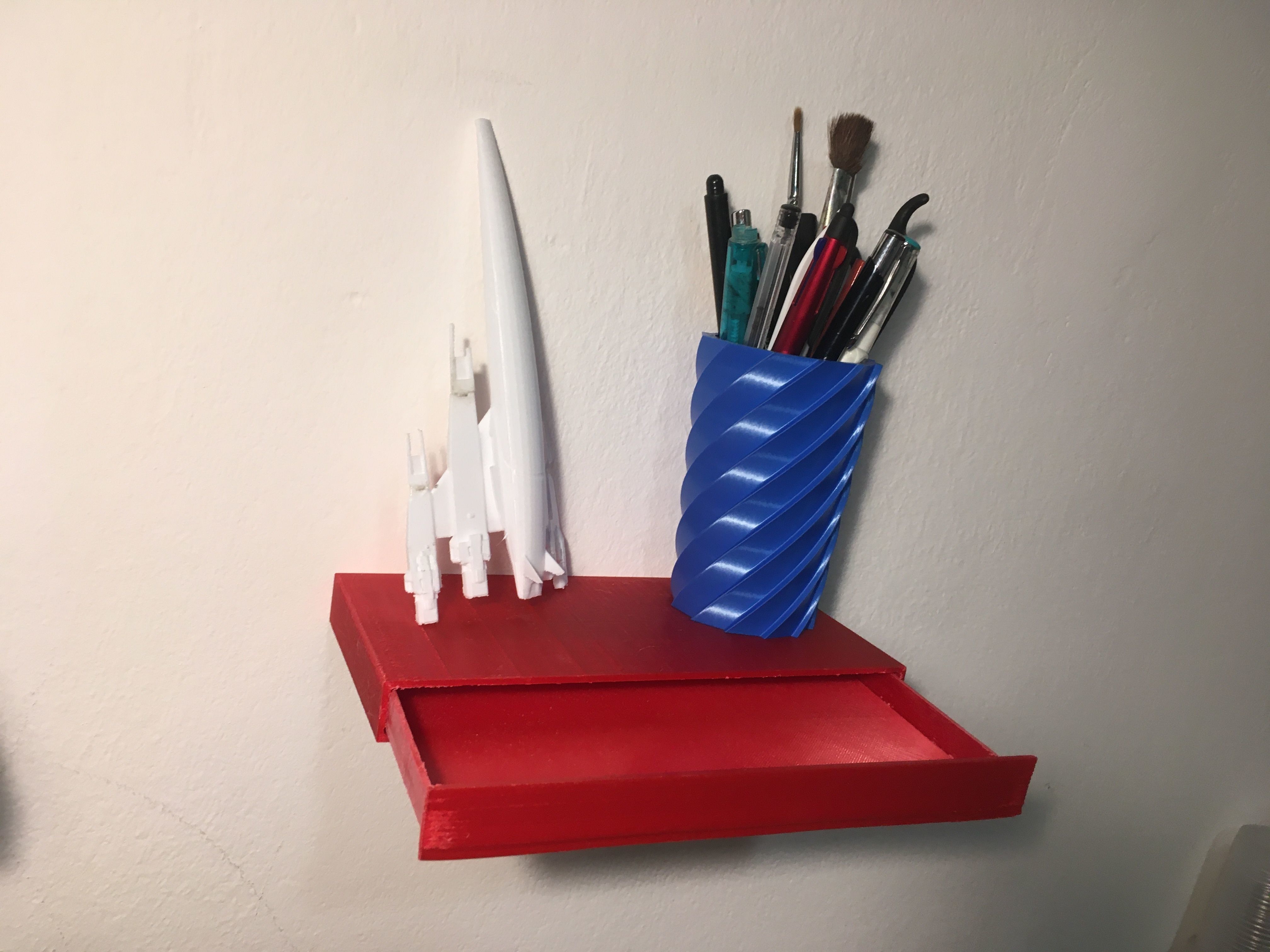 shelf with secret drawer 3D model 3D printable | CGTrader