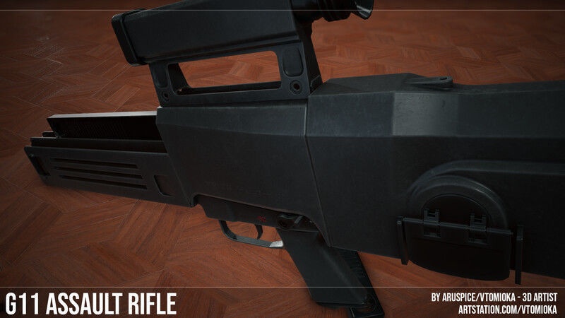 3D model G11 Assault Rifle VR / AR / low-poly | CGTrader