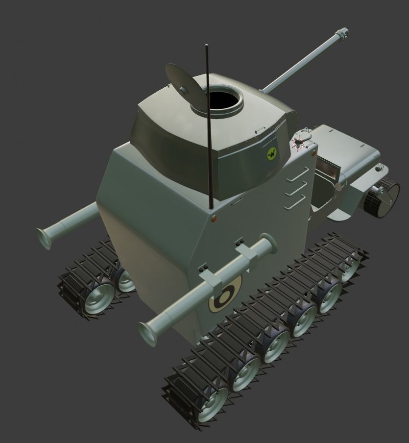3D model Race Car 06 Army Surplus Special from Wacky Races VR / AR ...