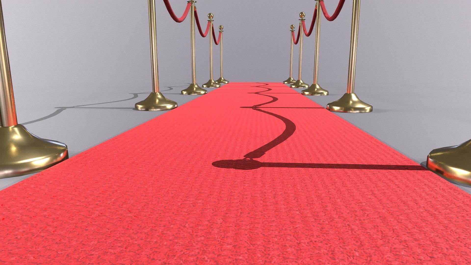 3D model Modular Red Carpet Kit VR / AR / low-poly | CGTrader