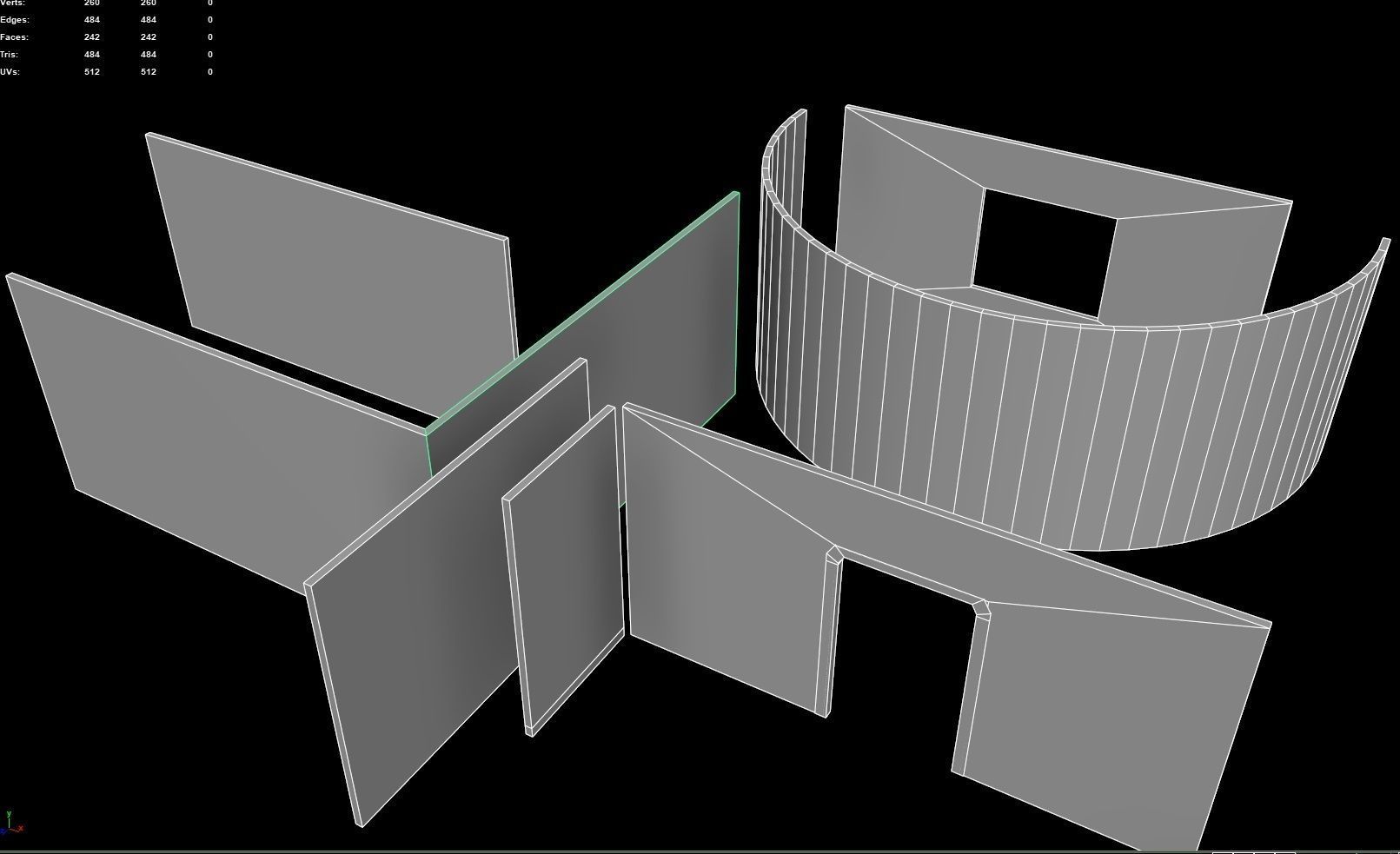 3D Model Collection sci fi walls - architectural modular kit VR / AR ...