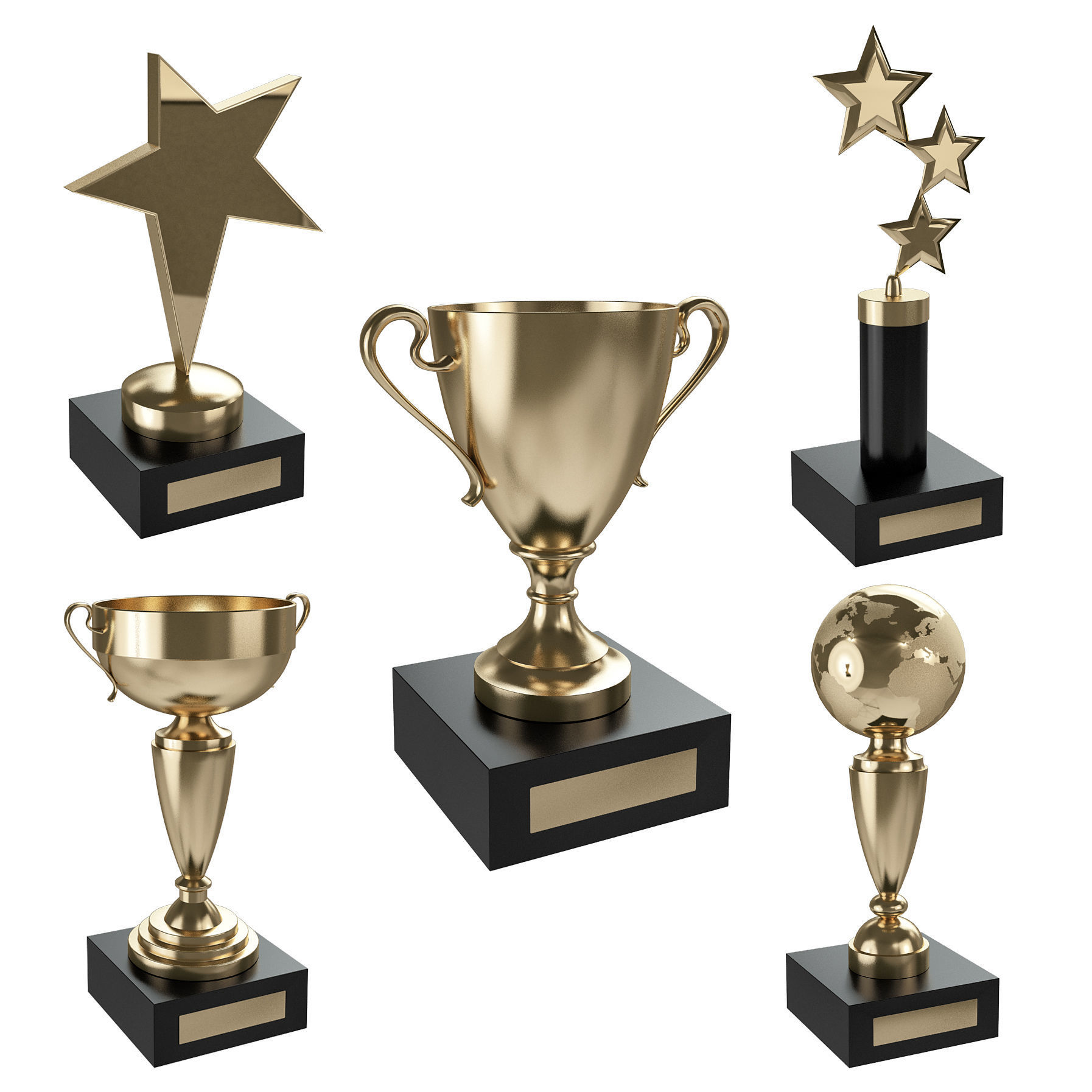 Winner cups 2 3D model | CGTrader