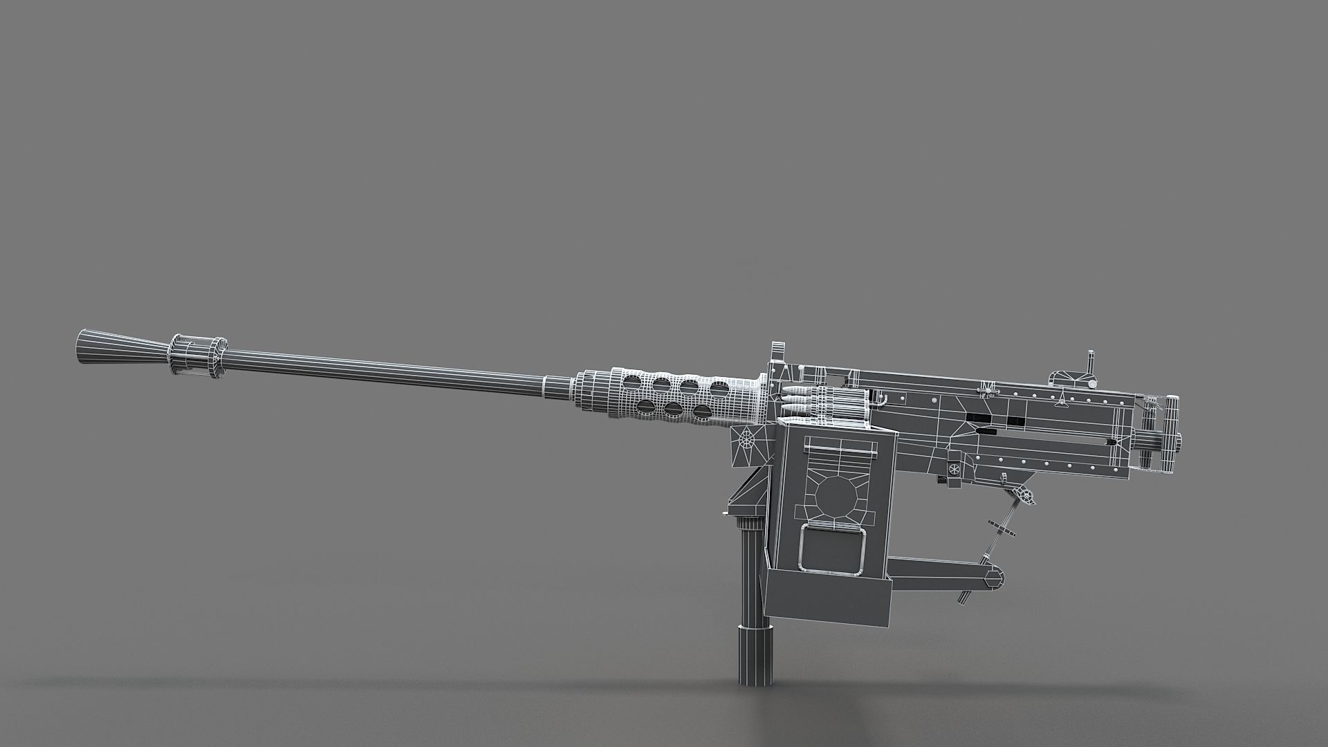 M2HB Browning 3D model | CGTrader