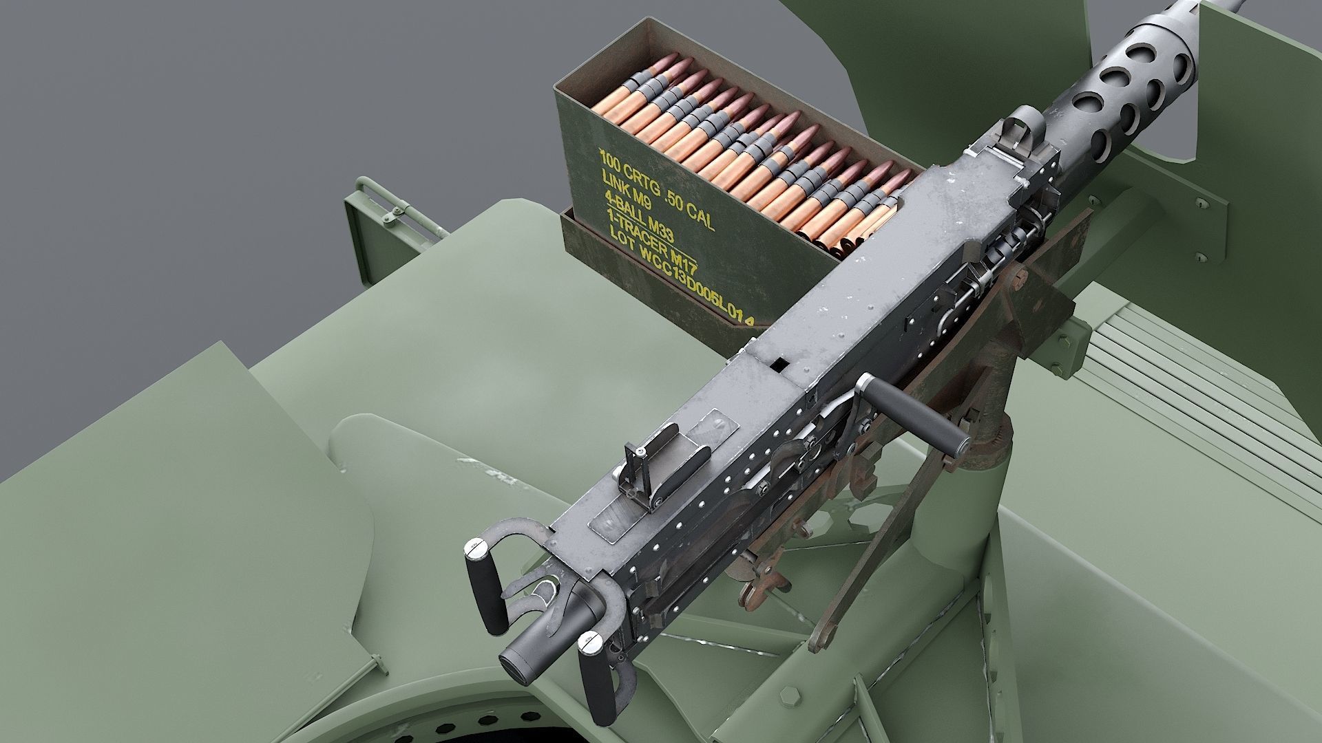 M2HB Browning 3D model | CGTrader