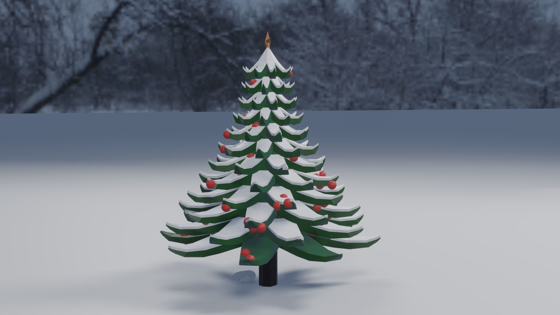 Low Poly Christmas Tree free VR / AR / low-poly 3D model | CGTrader