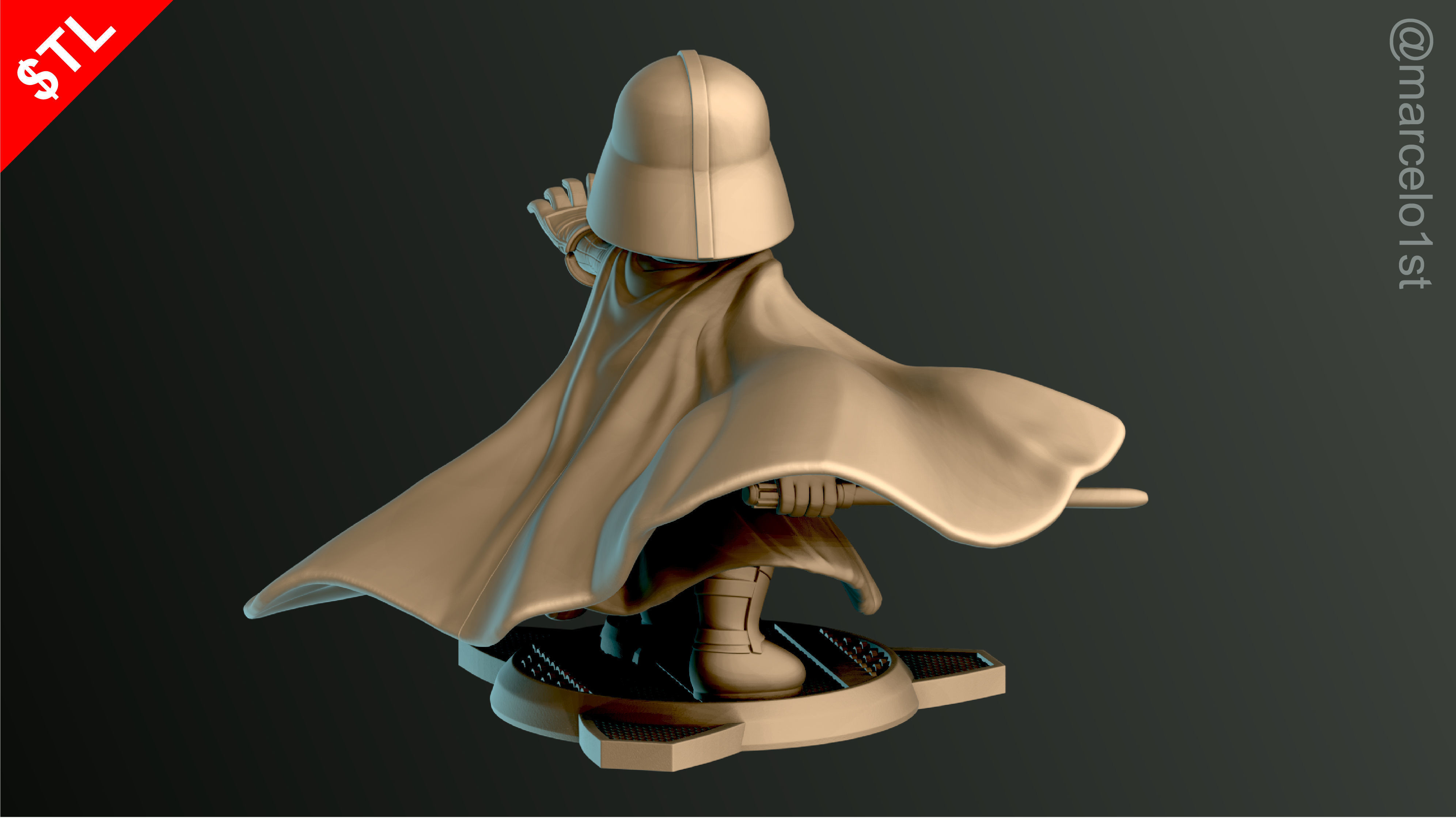 SIMPLES - Darth Vader 3D model 3D printable | CGTrader