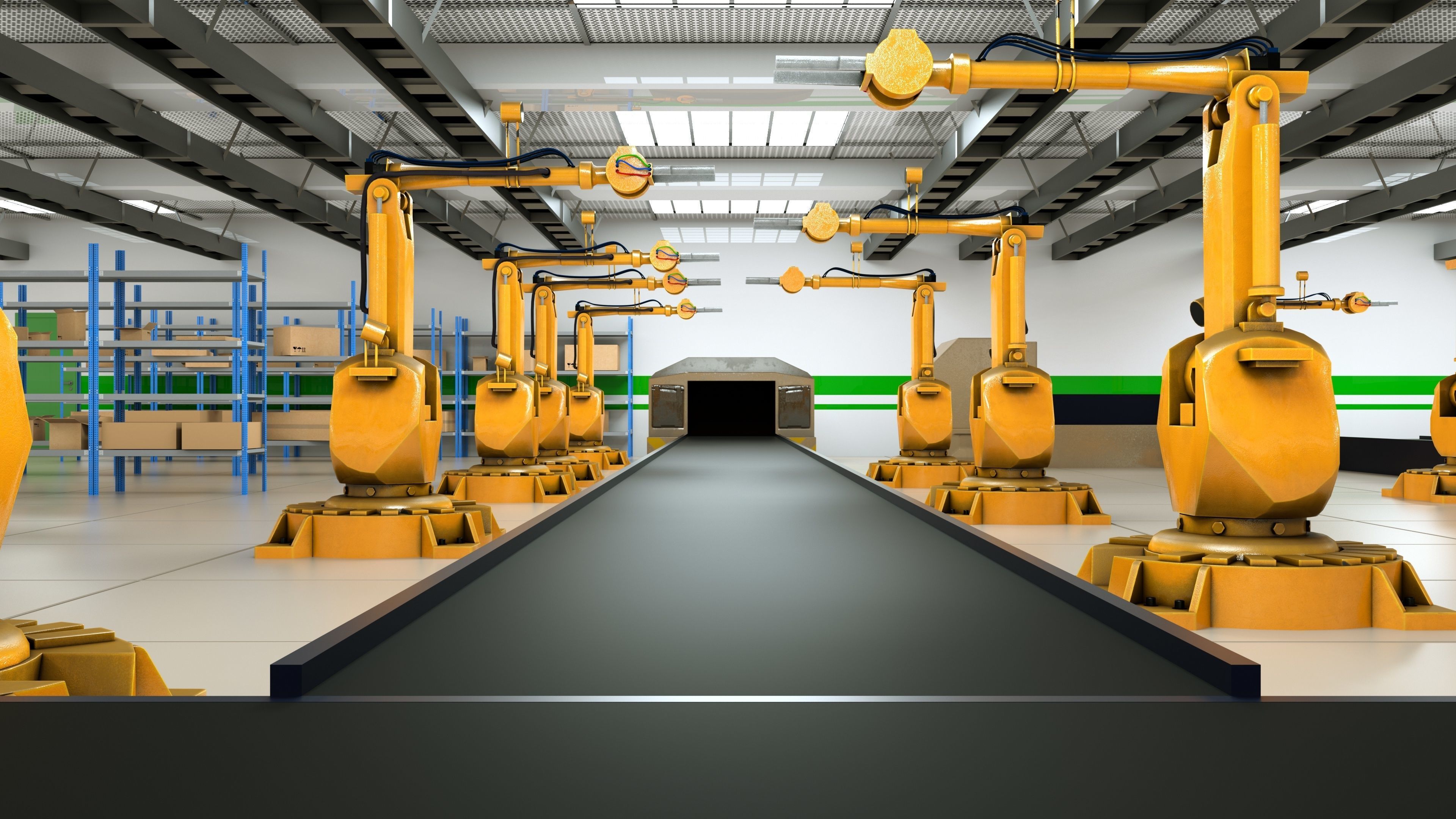 Factory 3D model rigged | CGTrader