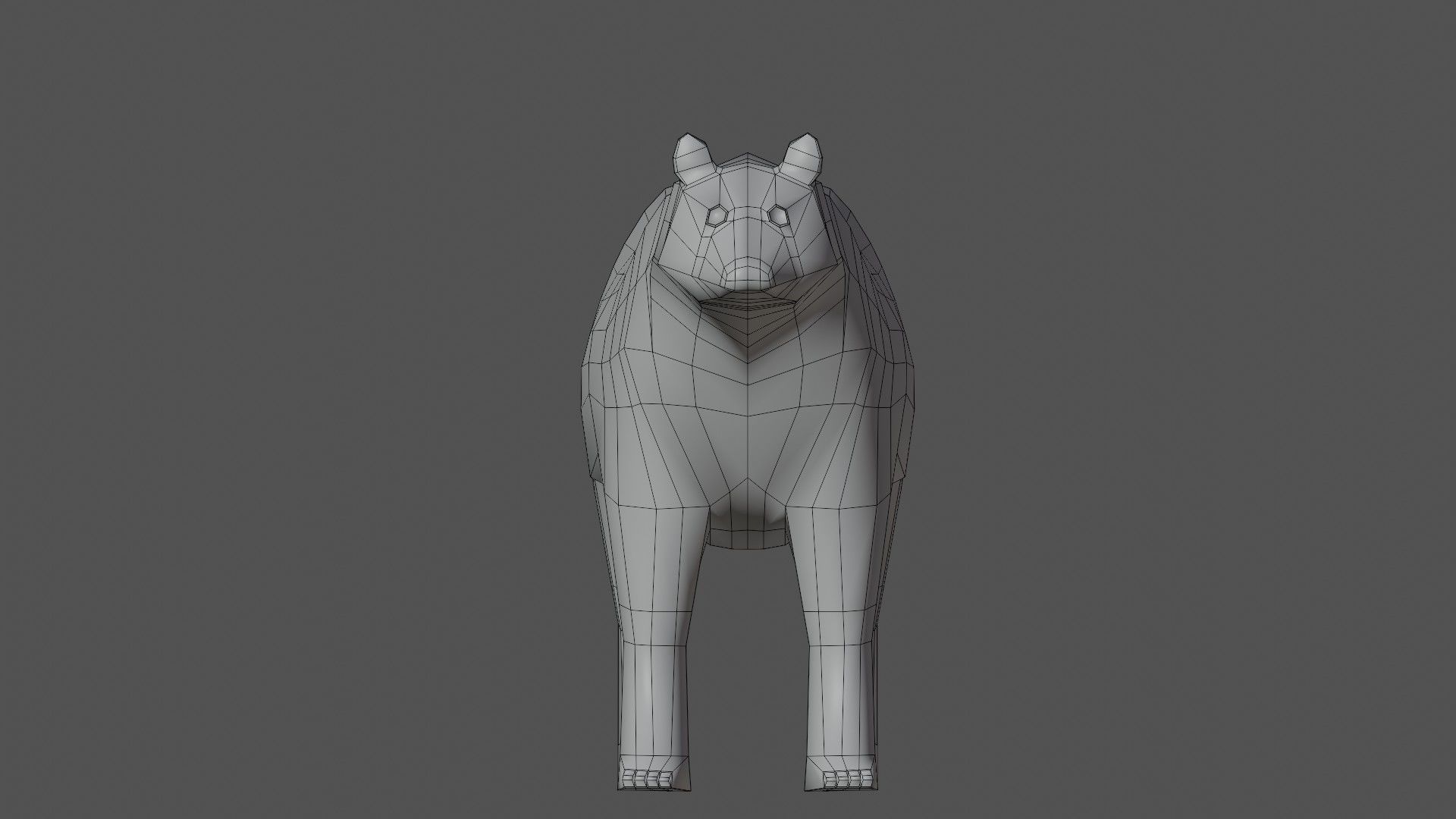 3D model Bear Low Poly Base VR / AR / low-poly | CGTrader