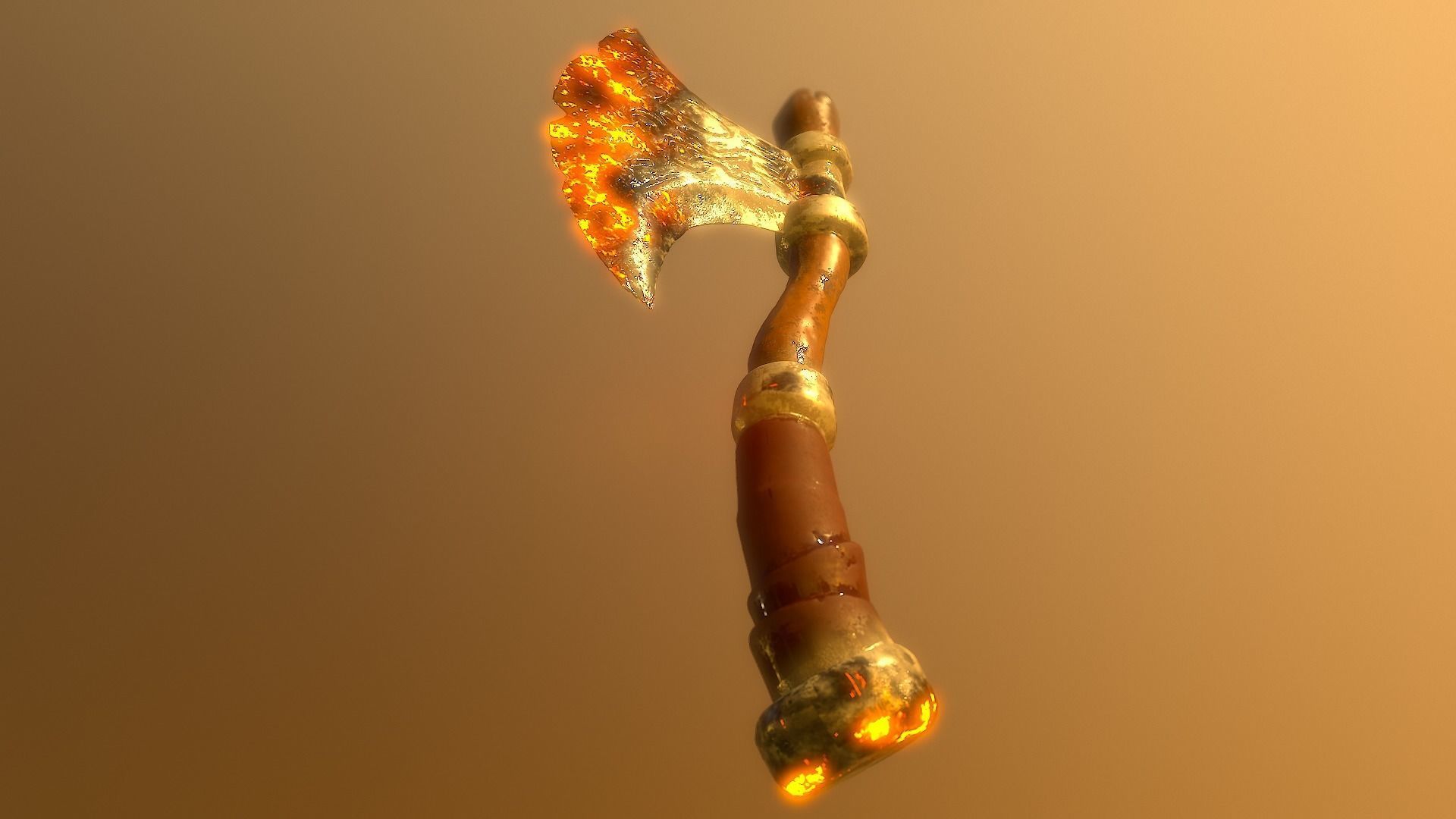 Burning Axe Free Viktig Games free 3D model | CGTrader