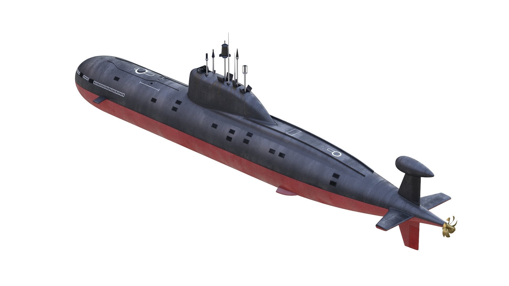 7 Military Submarines Collection 3D model | CGTrader