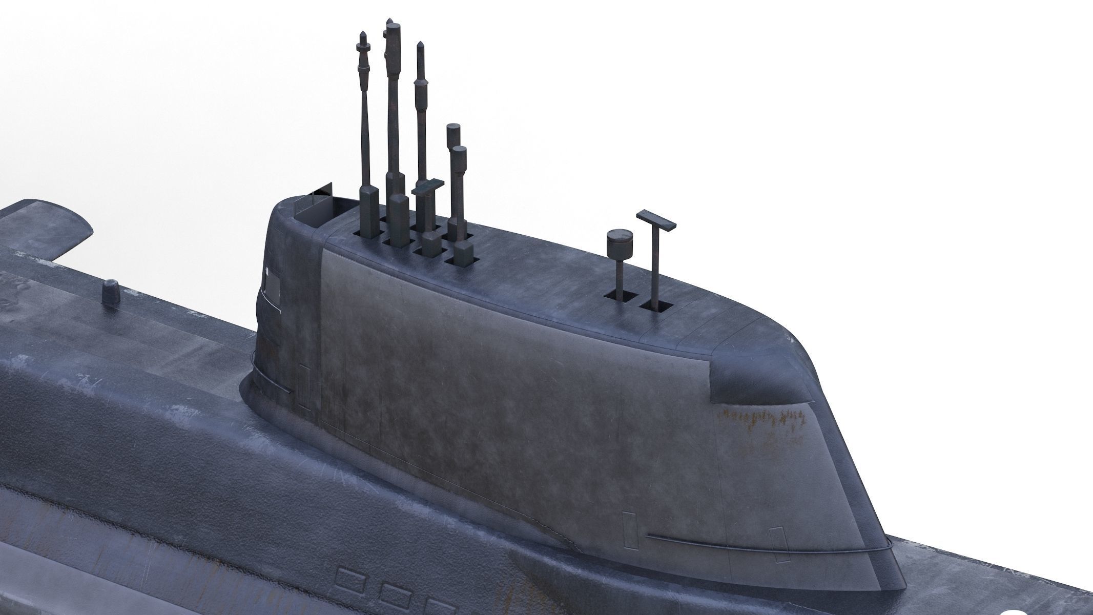 7 Military Submarines Collection 3D model | CGTrader