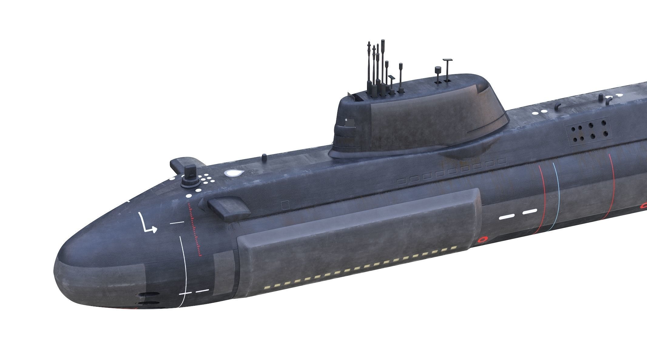 7 Military Submarines Collection 3D model | CGTrader