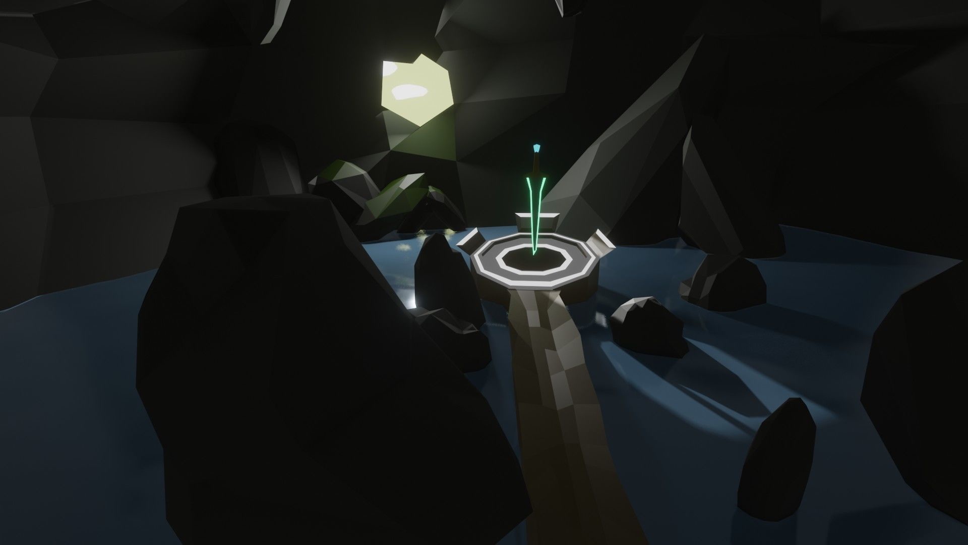 3D model Sword animated cave VR / AR / low-poly | CGTrader