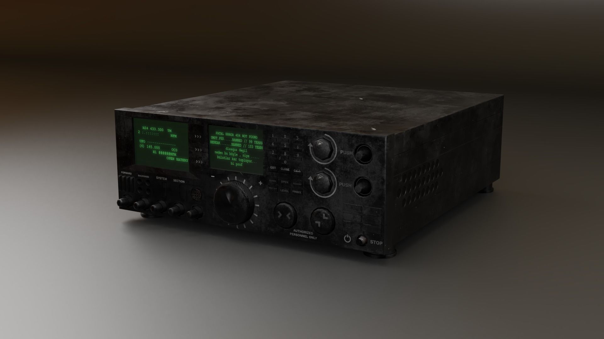 3D model Radio with octane render scene VR / AR / low-poly | CGTrader