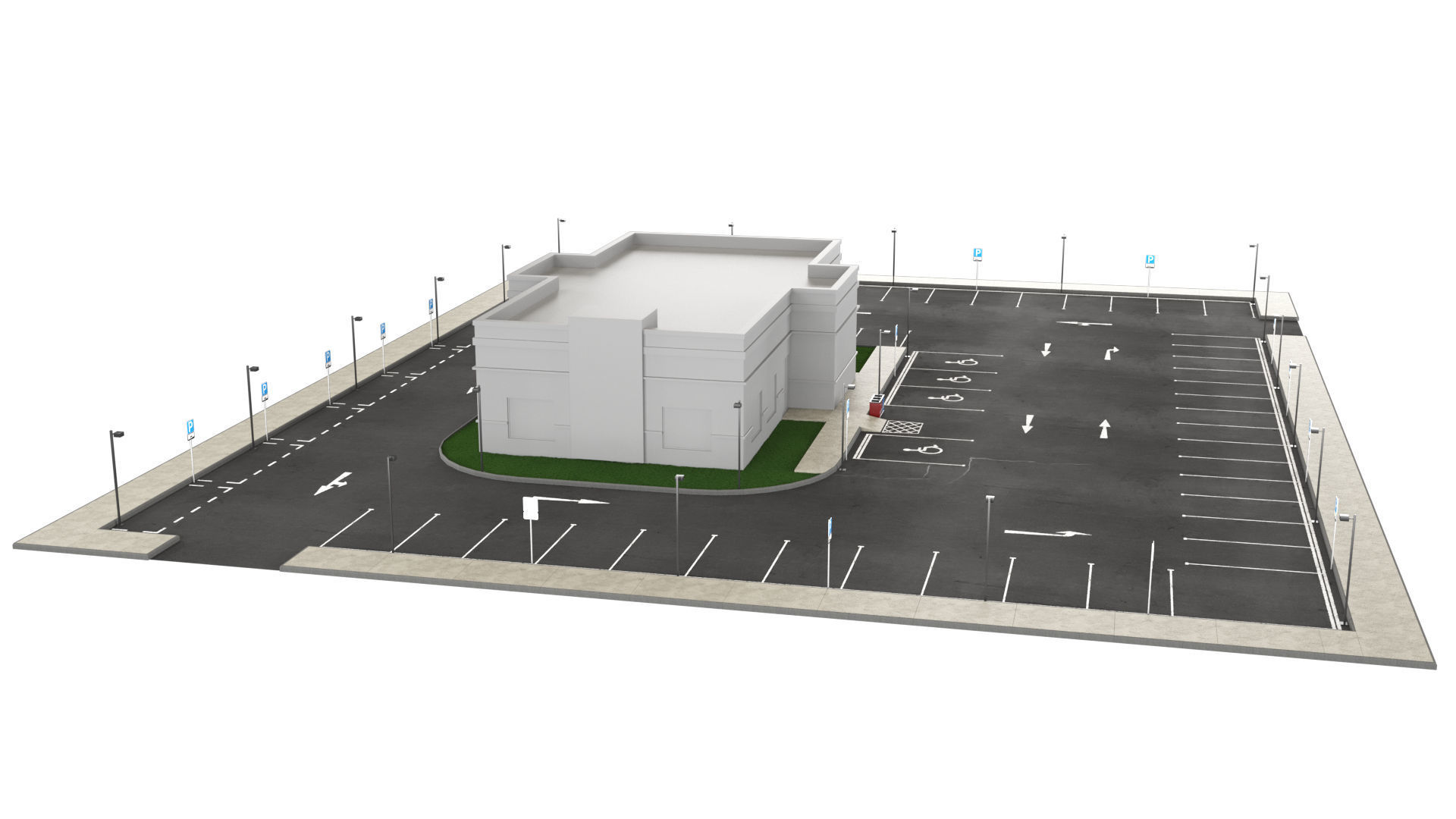 Car Parking 3D model | CGTrader