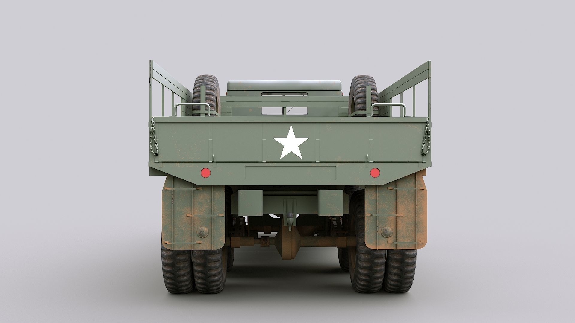 3D model Cargo Truck US White 666 VR / AR / low-poly | CGTrader