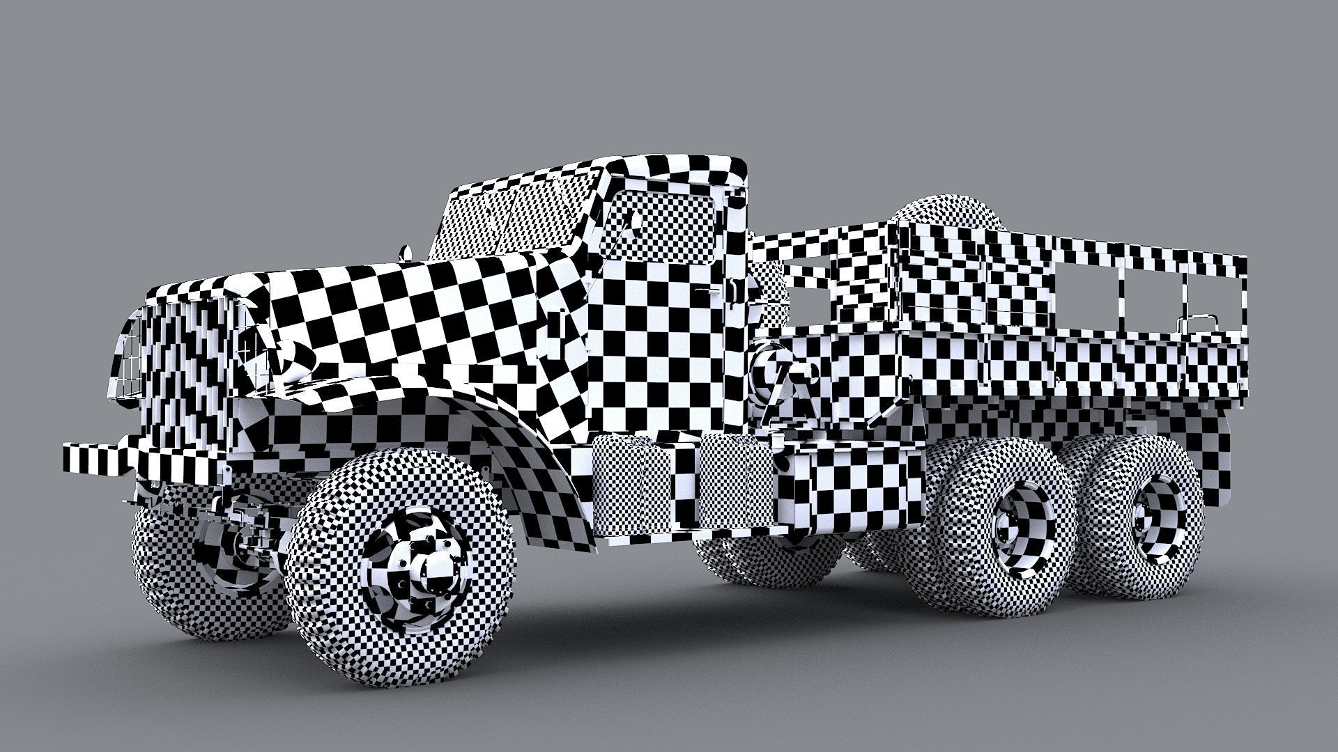 3D model Cargo Truck US White 666 VR / AR / low-poly | CGTrader