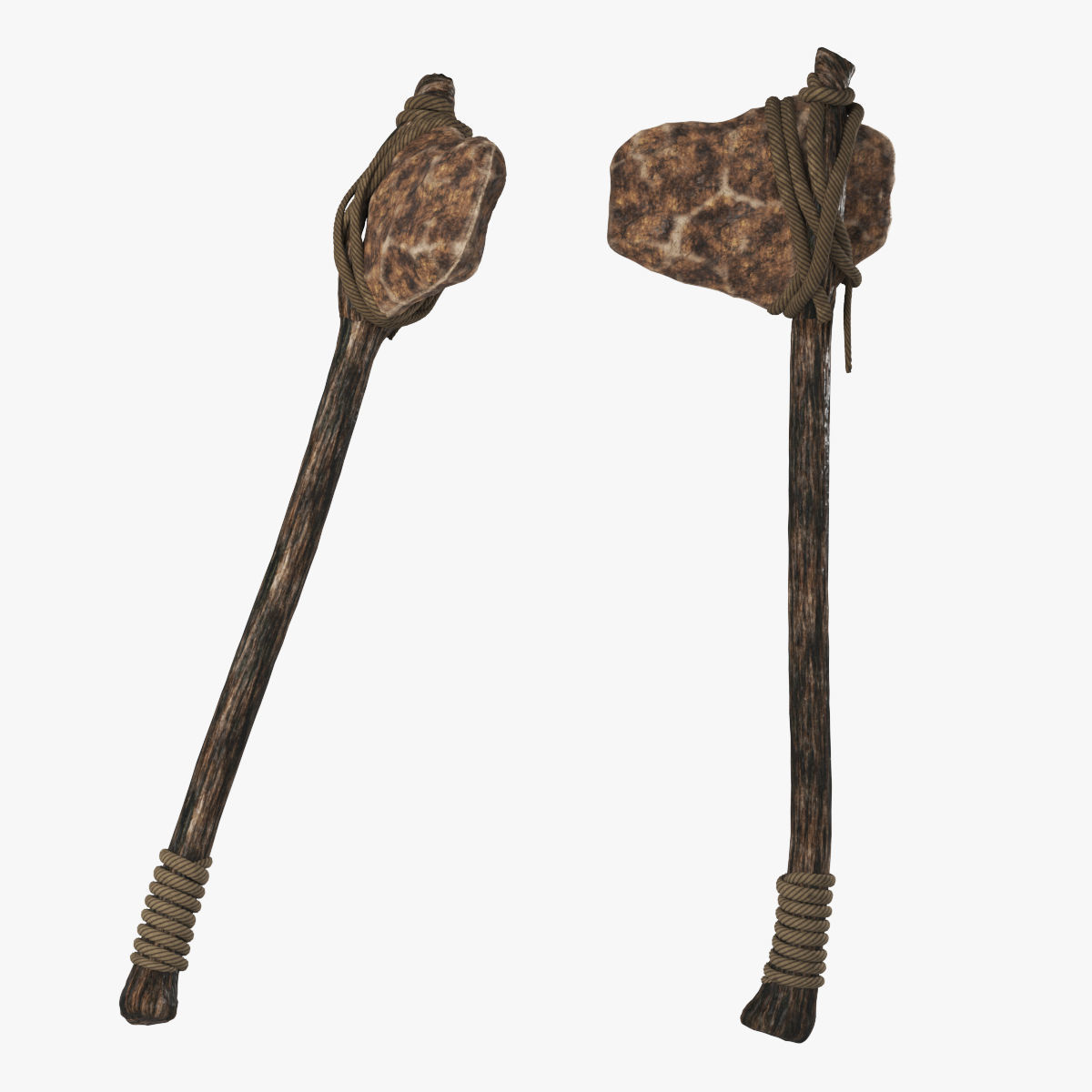 Stone age set 3D model | CGTrader