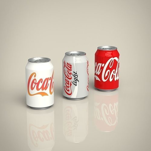 Coca cola can set 3D model | CGTrader