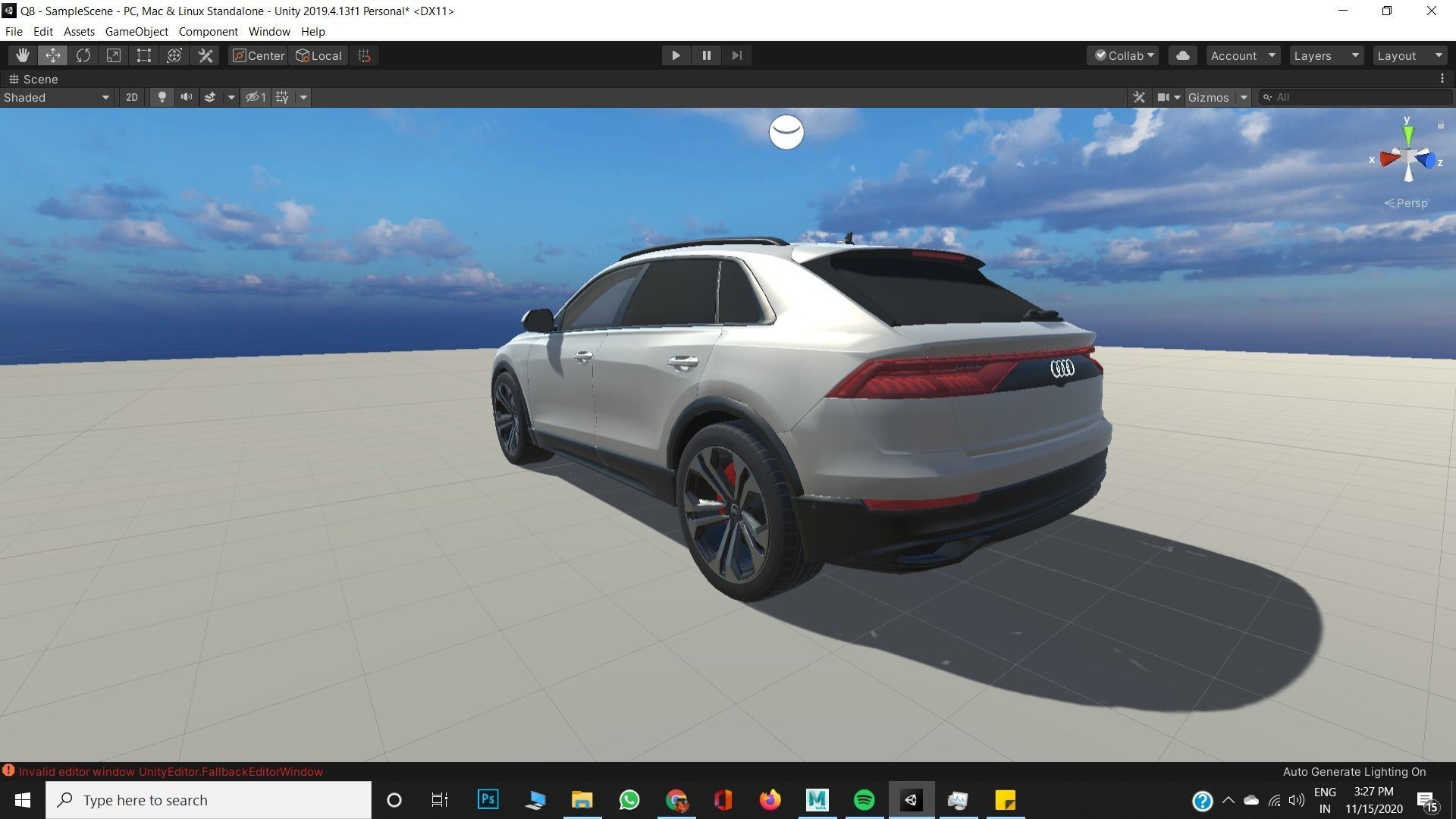 3D model Audi Q8 2020 Unity Ready VR / AR / low-poly | CGTrader