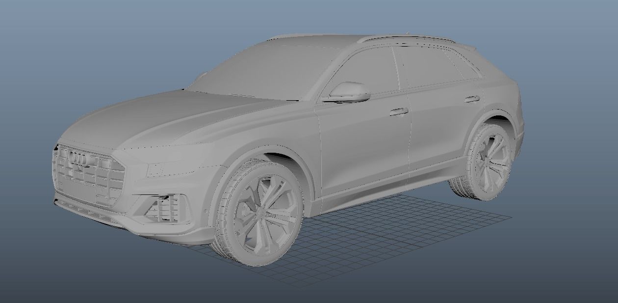 3D model Audi Q8 2020 Unity Ready VR / AR / low-poly | CGTrader