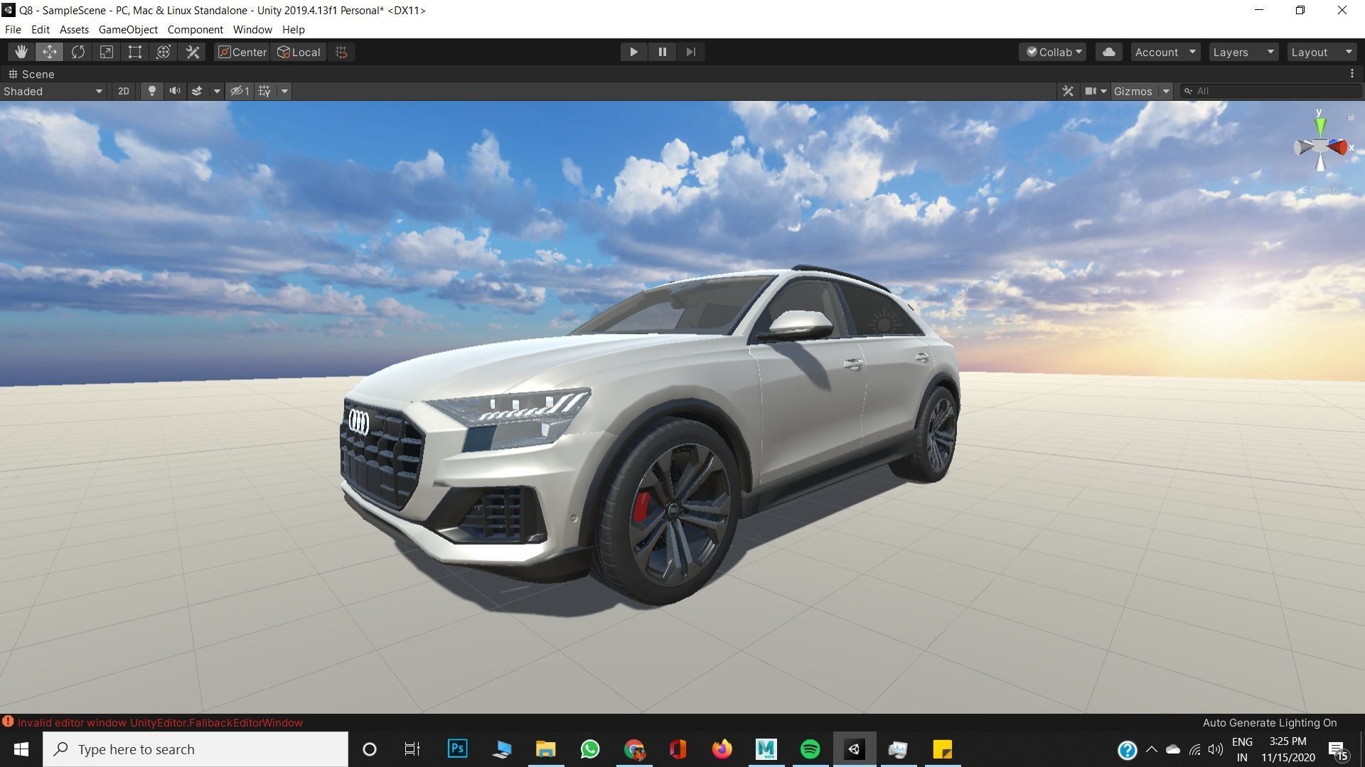 3D model Audi Q8 2020 Unity Ready VR / AR / low-poly | CGTrader