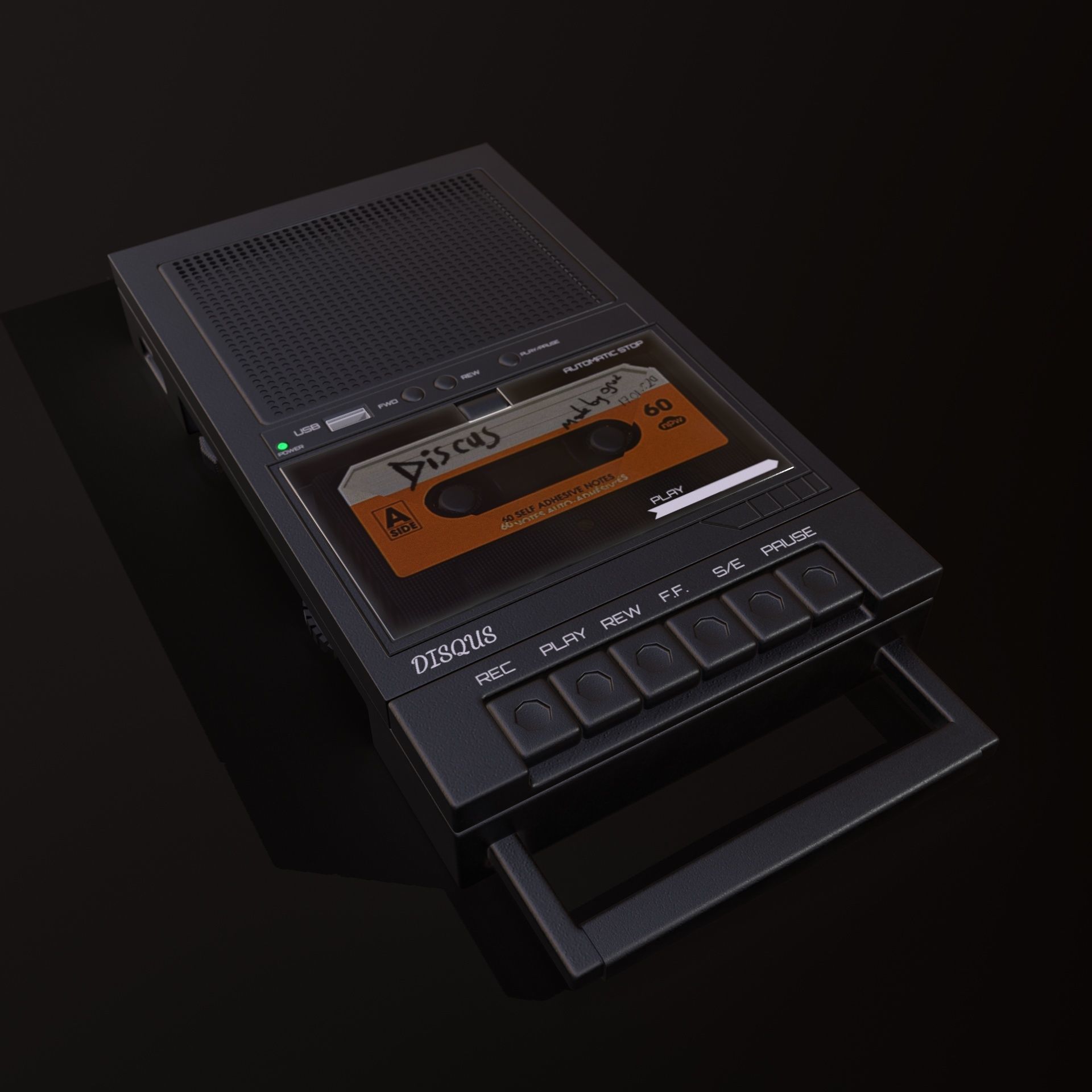Retro walkman 3D model | CGTrader