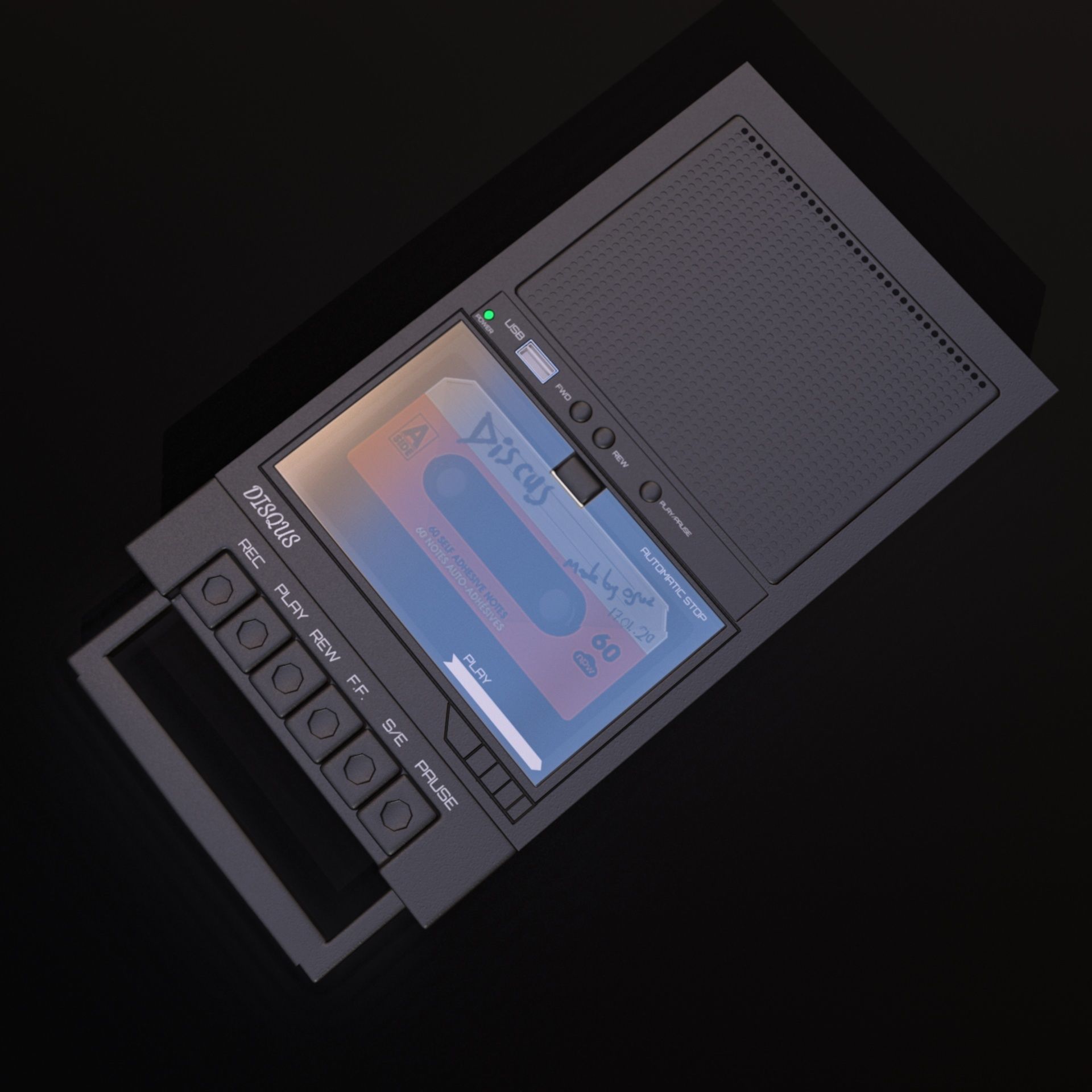 Retro walkman 3D model | CGTrader