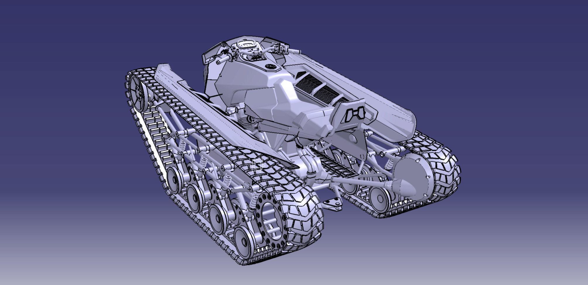 Tracked ATV 3D model | CGTrader