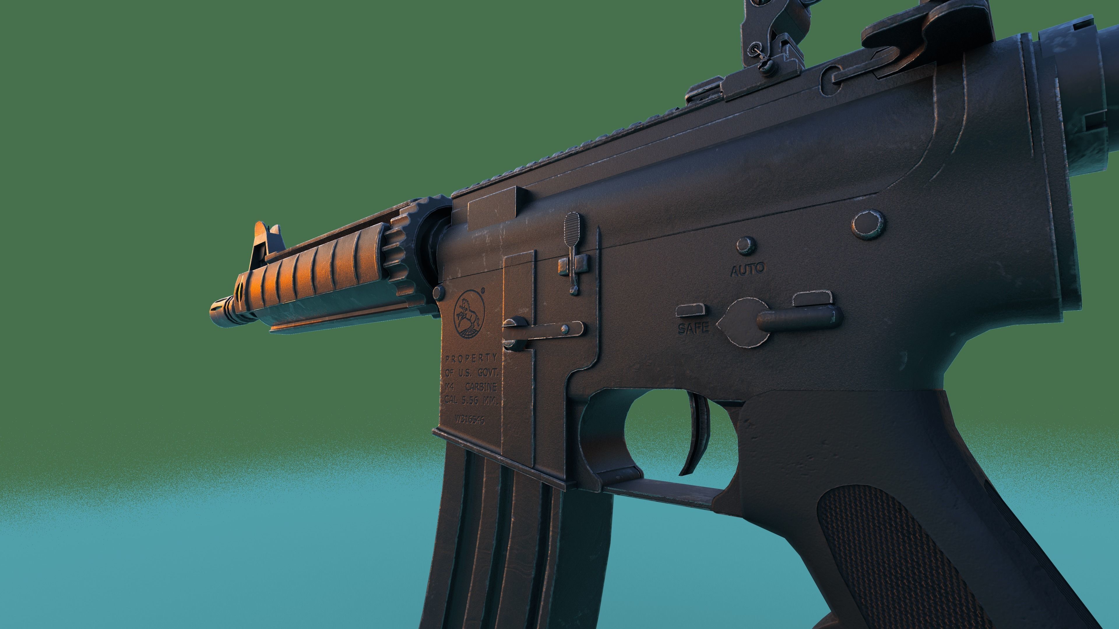 3D model Colt M4 SOPMOD 1 VR / AR / low-poly | CGTrader