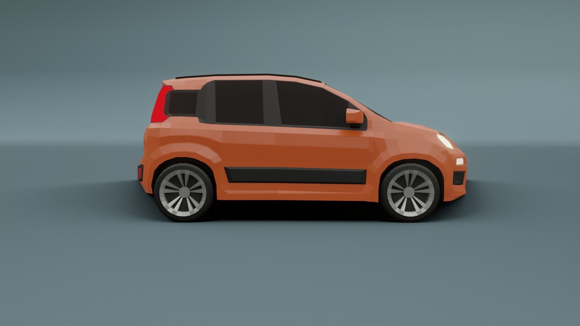 3D model Fiat Panda 2012 low poly 3D model VR / AR / low-poly | CGTrader
