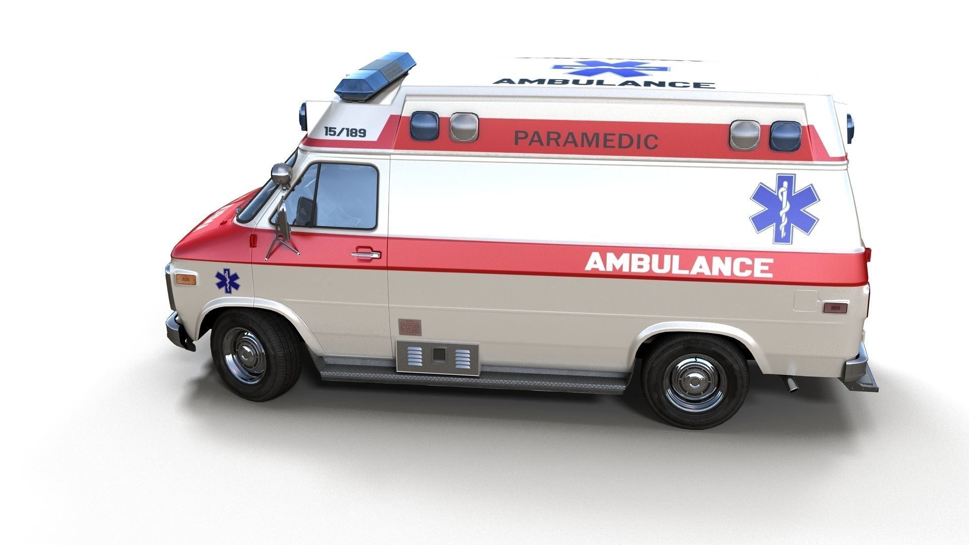 3D model American ambulance car VR / AR / low-poly | CGTrader