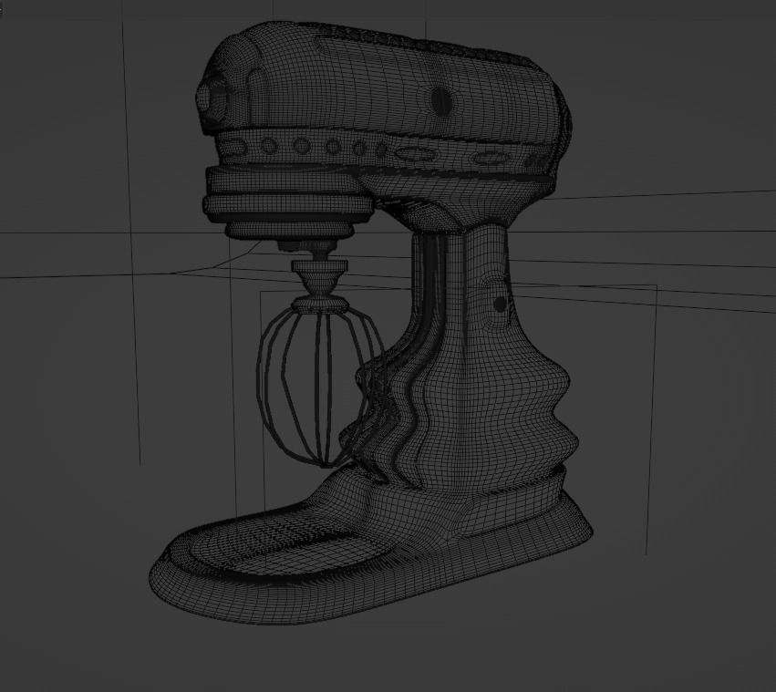 Futuristic mixer robot for interior kitchen Gun Shaped baking 3D model ...