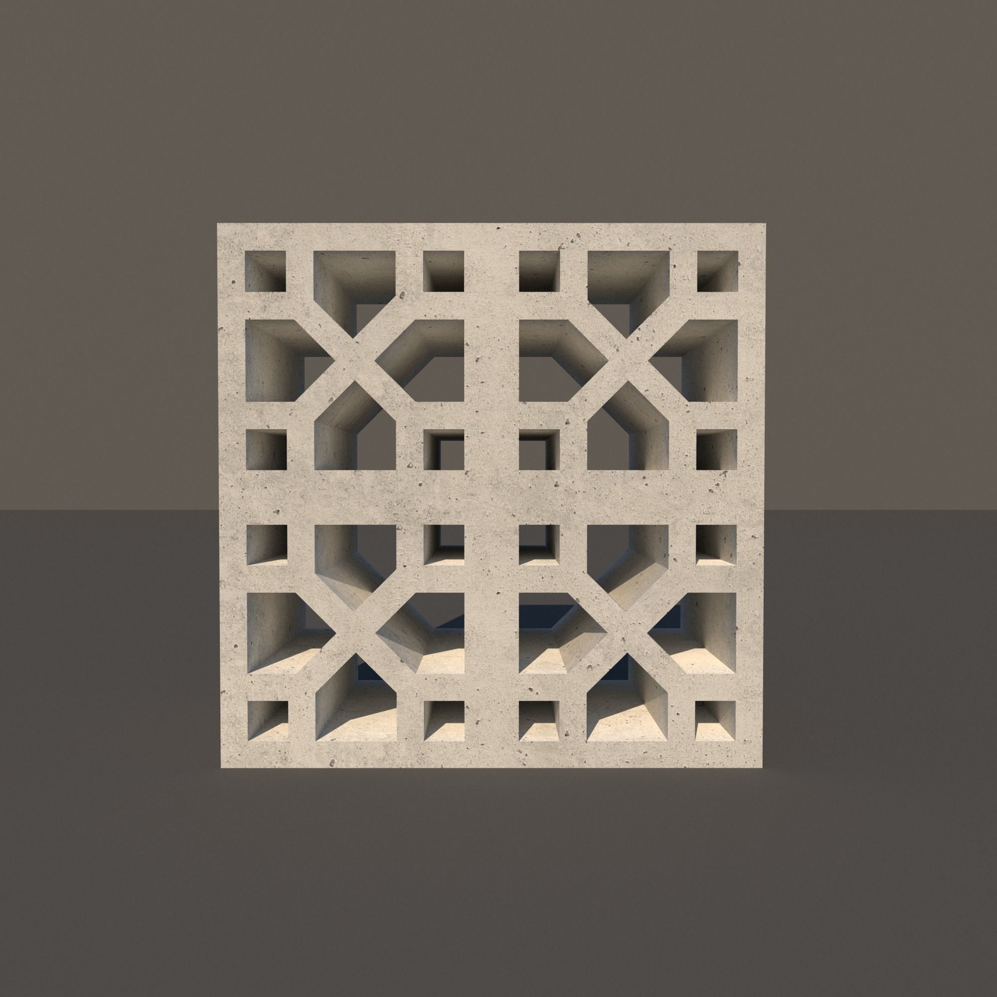 Concrete Lattice 05 3D model | CGTrader