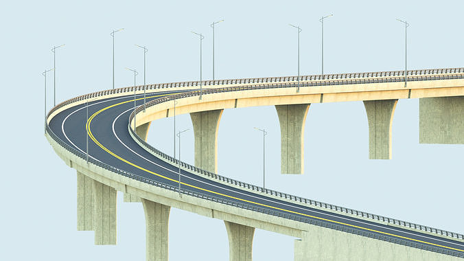 Full detailed Bridge model free 3D model | CGTrader