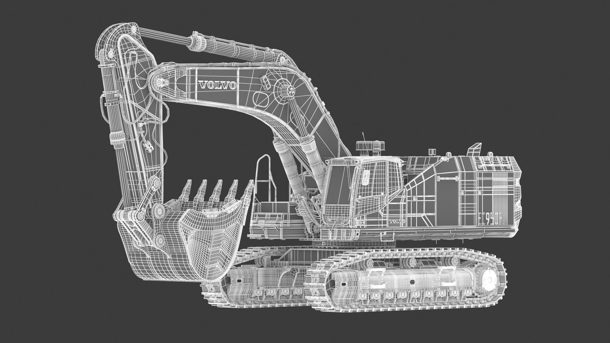 Volvo EC950F 3D model | CGTrader