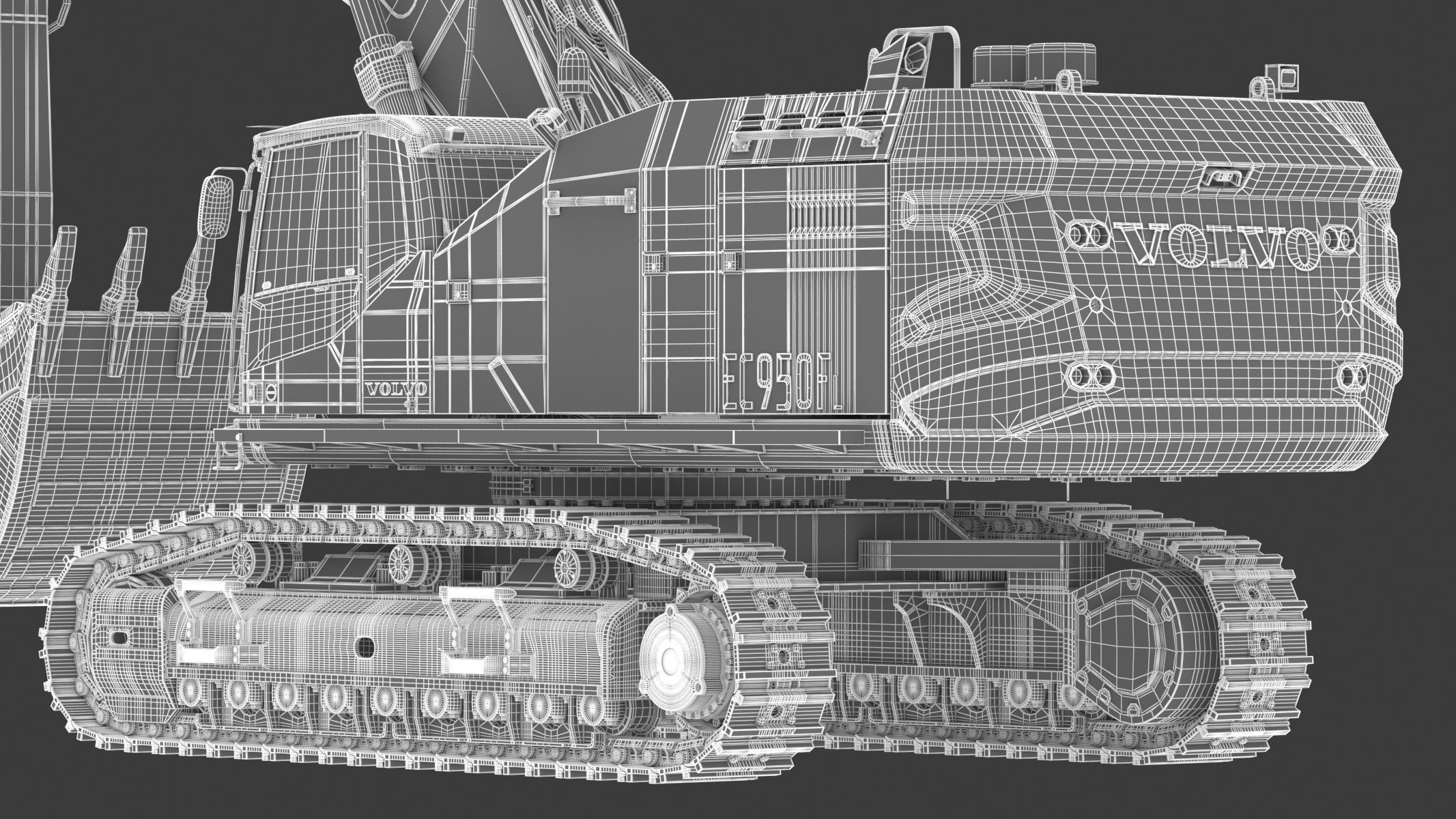 Volvo EC950F 3D model | CGTrader