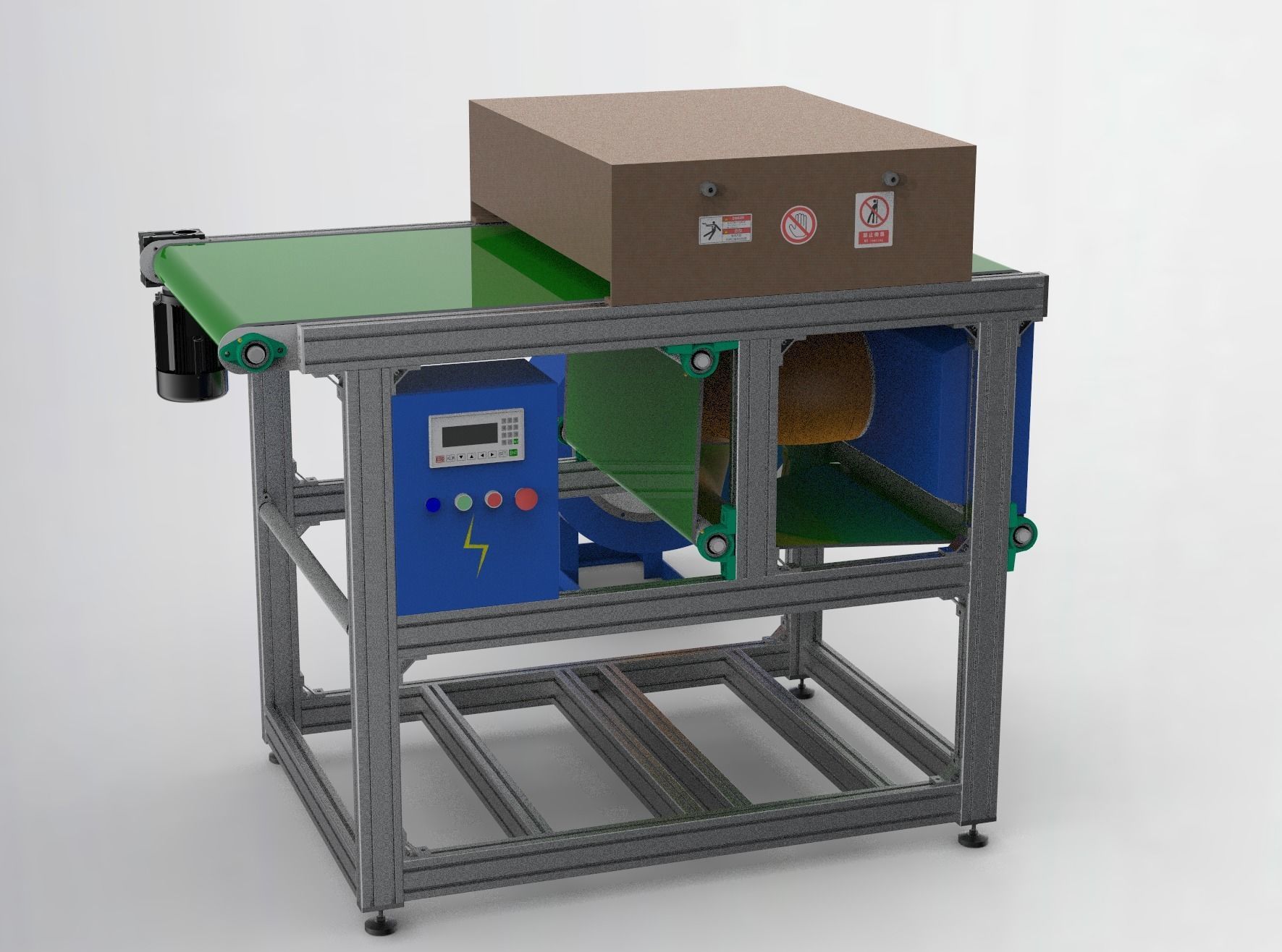 Rapid cooling conveyor free 3D model | CGTrader