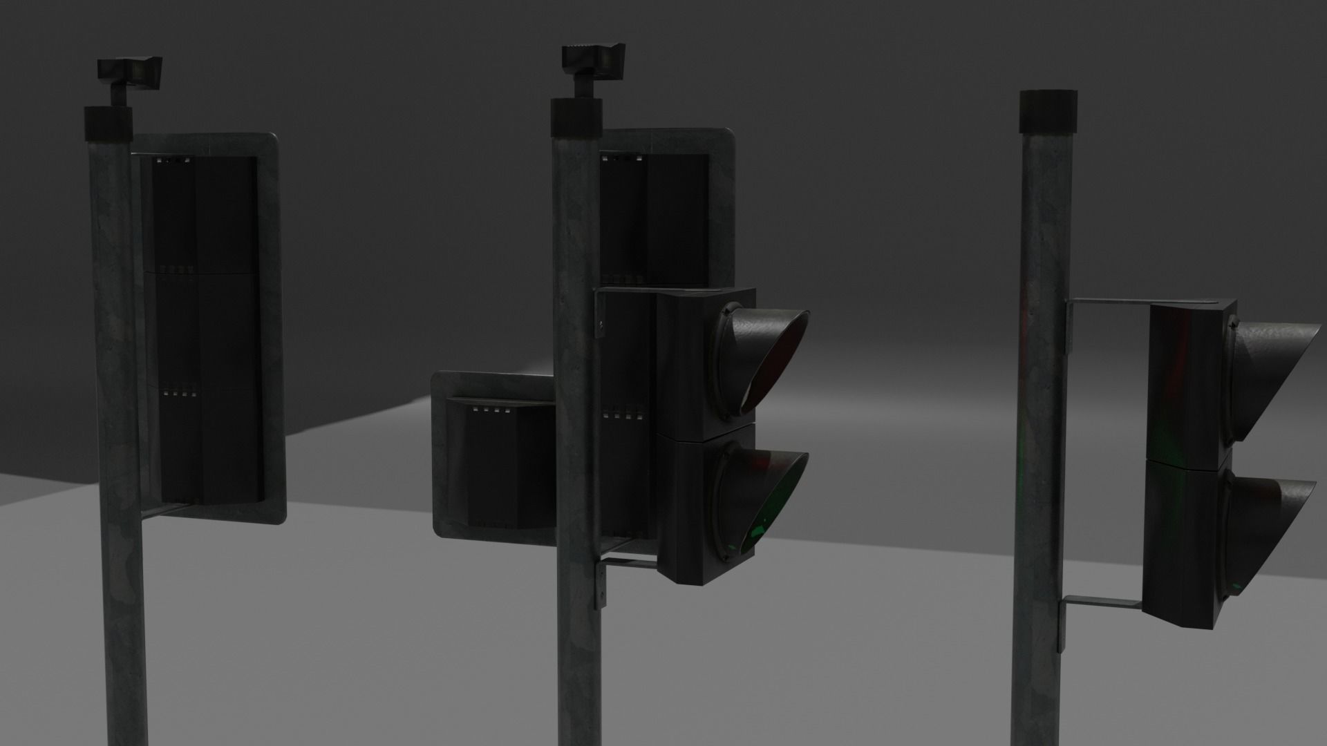 3D model UK traffic Lights Low poly VR / AR / low-poly | CGTrader