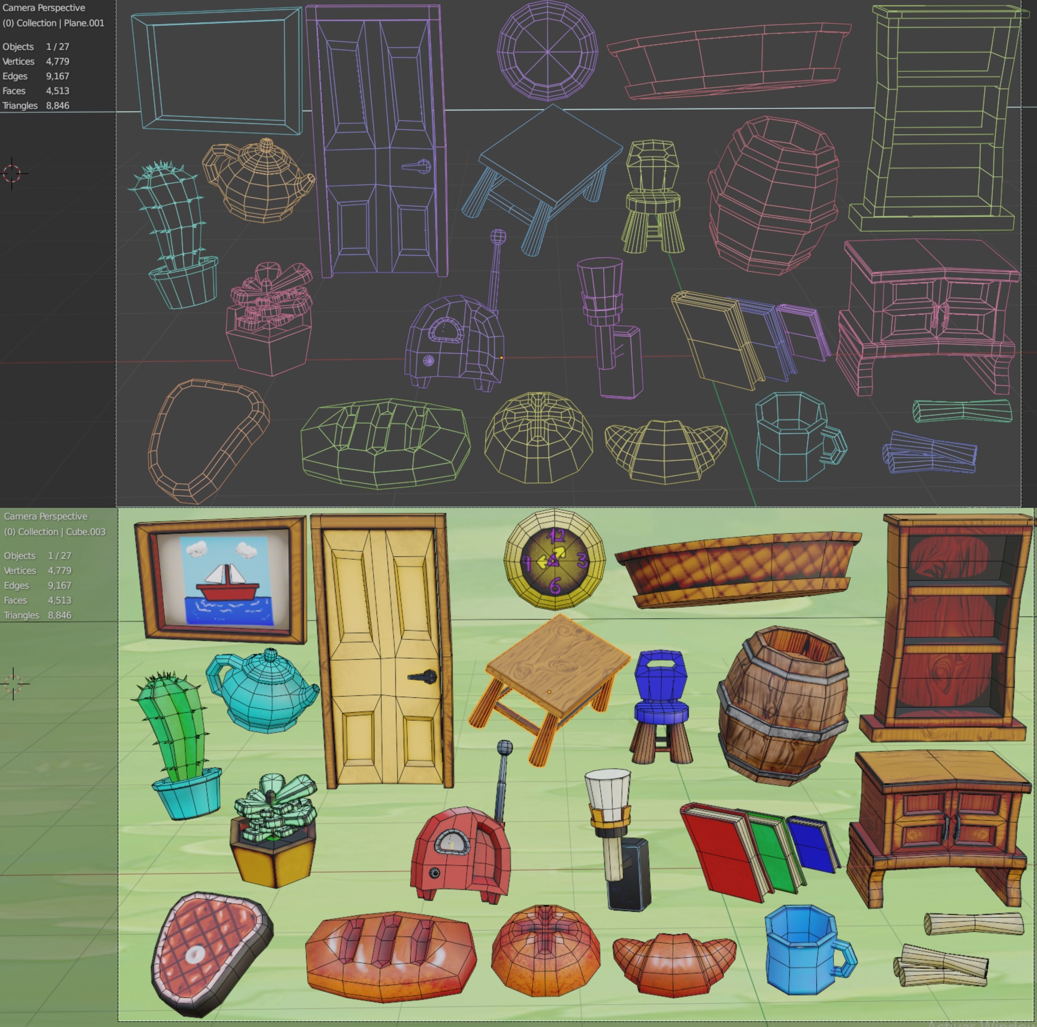 3D model assets for video games cartoon style VR / AR / low-poly | CGTrader