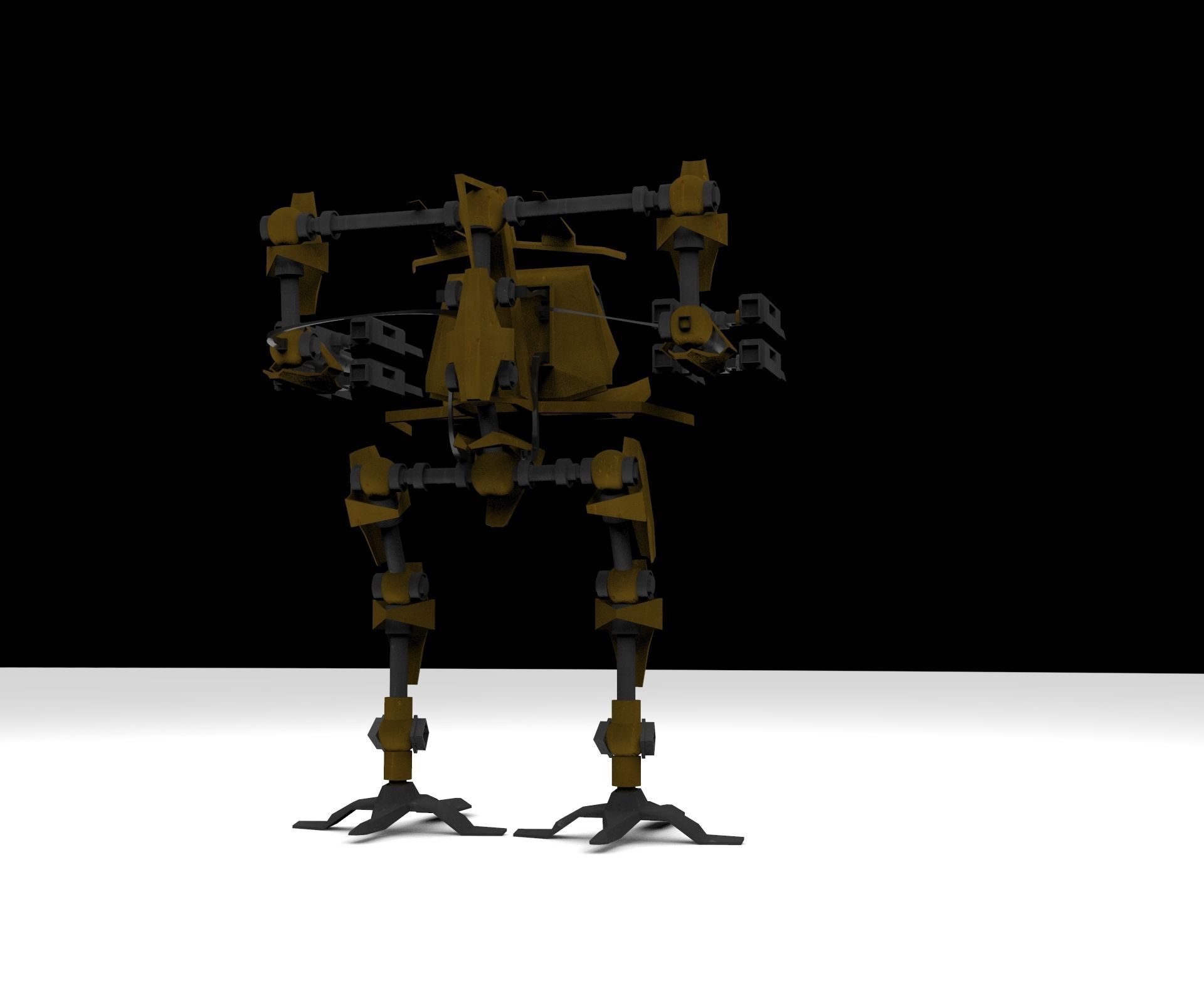 Heavy Combat Bot 3D model | CGTrader