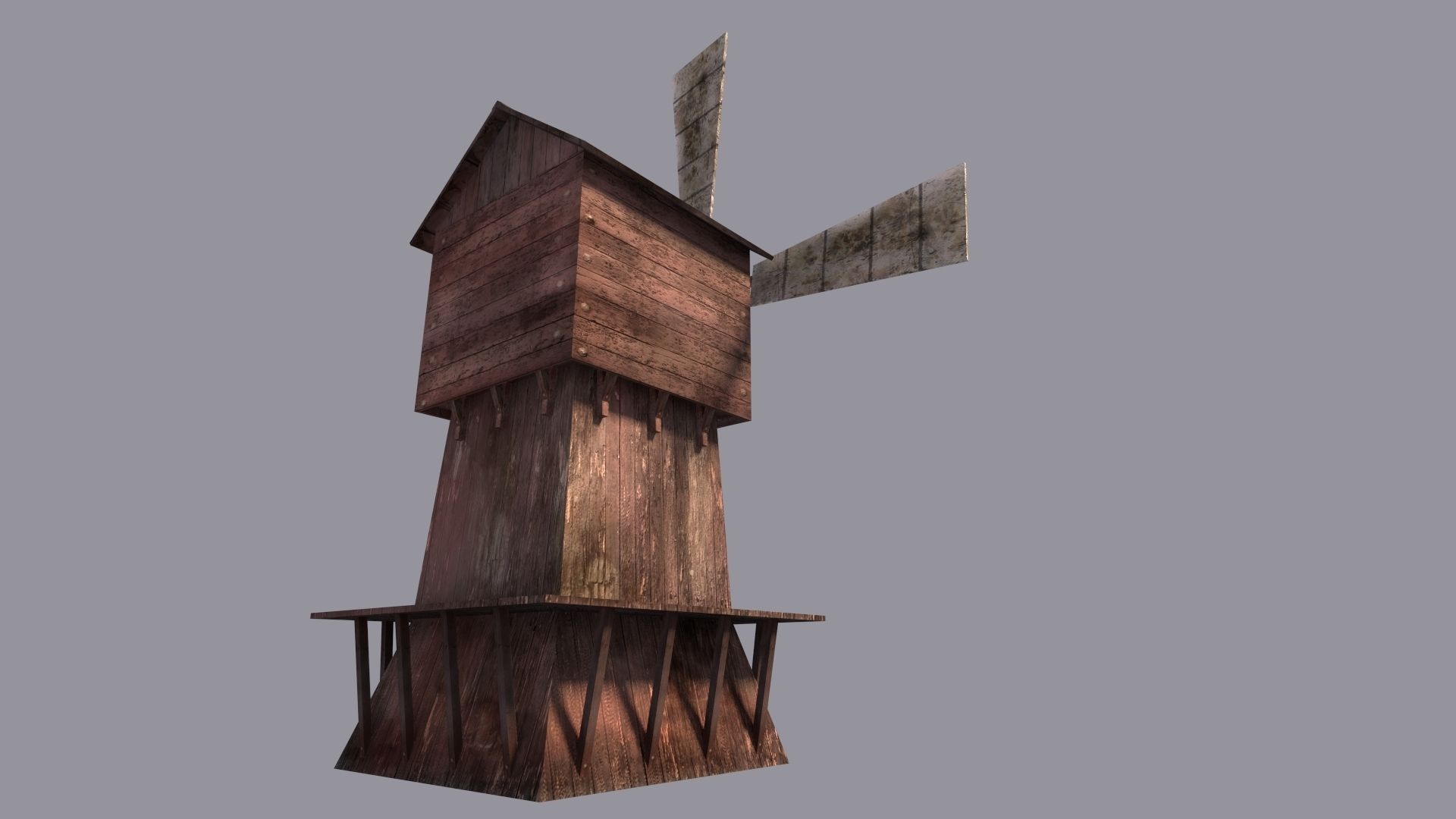 WindMill Textured 3D model | CGTrader