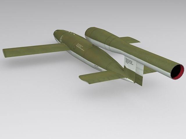 3D model V1 Flying bomb VR / AR / low-poly | CGTrader