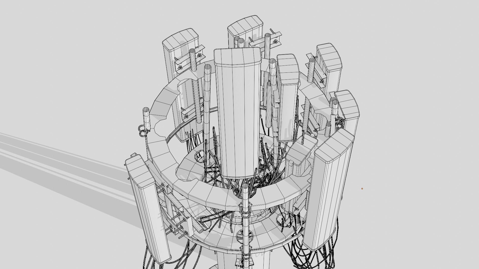 3D model CELL SITE tower VR / AR / low-poly | CGTrader