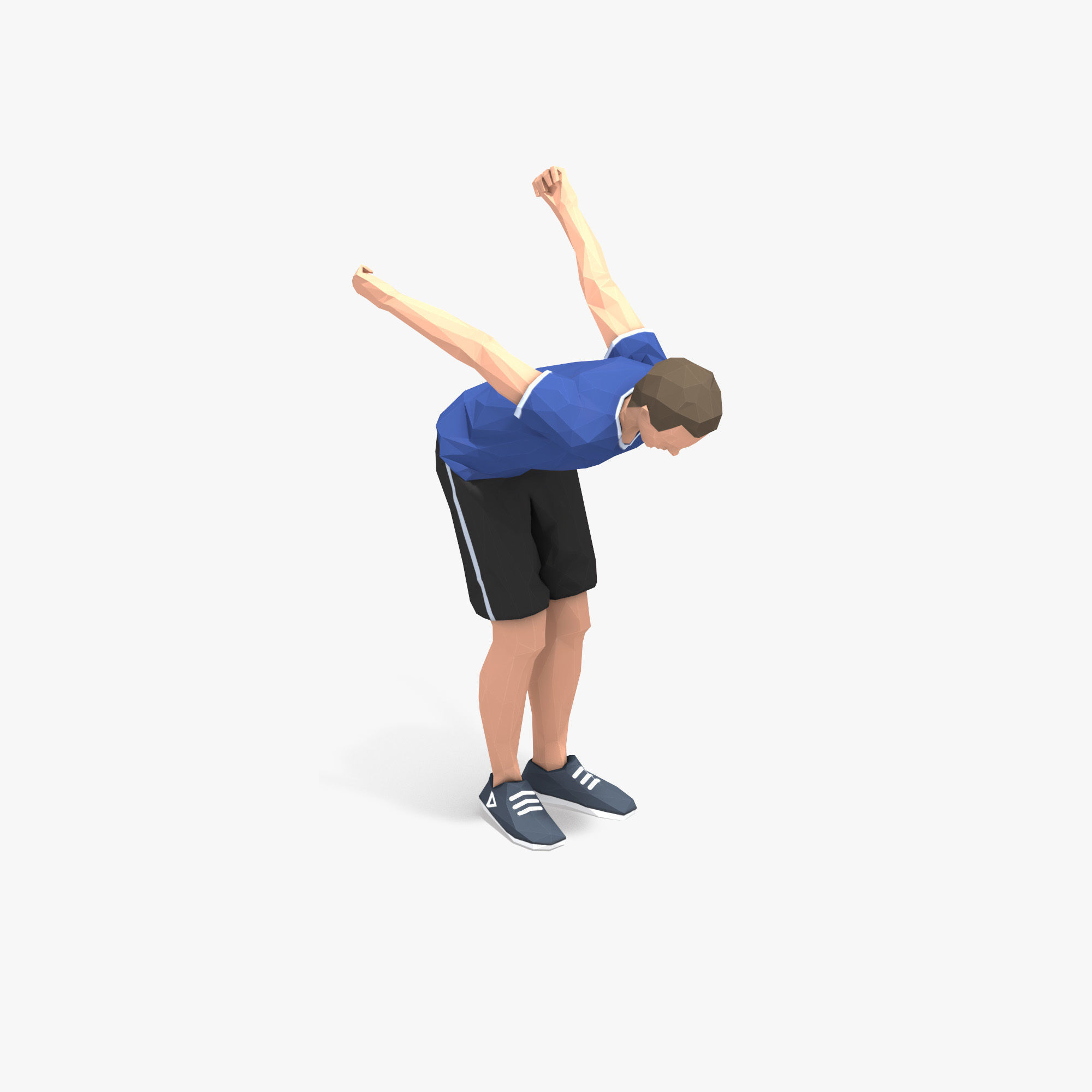 3D model 30 Exercise Animations Bundle VOL 2 VR / AR / low-poly rigged ...