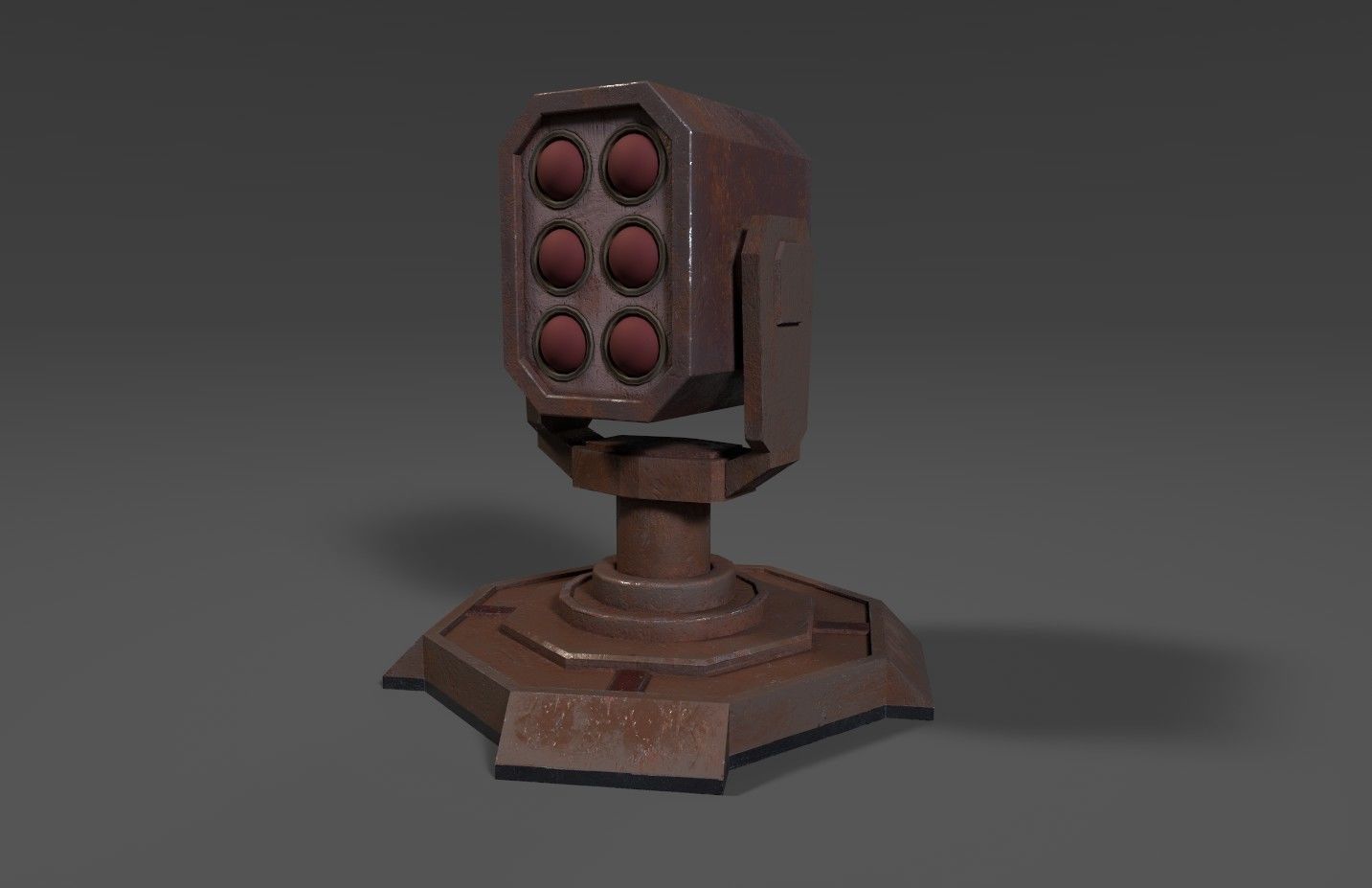 3D model Simple tower-defense missile turret VR / AR / low-poly | CGTrader