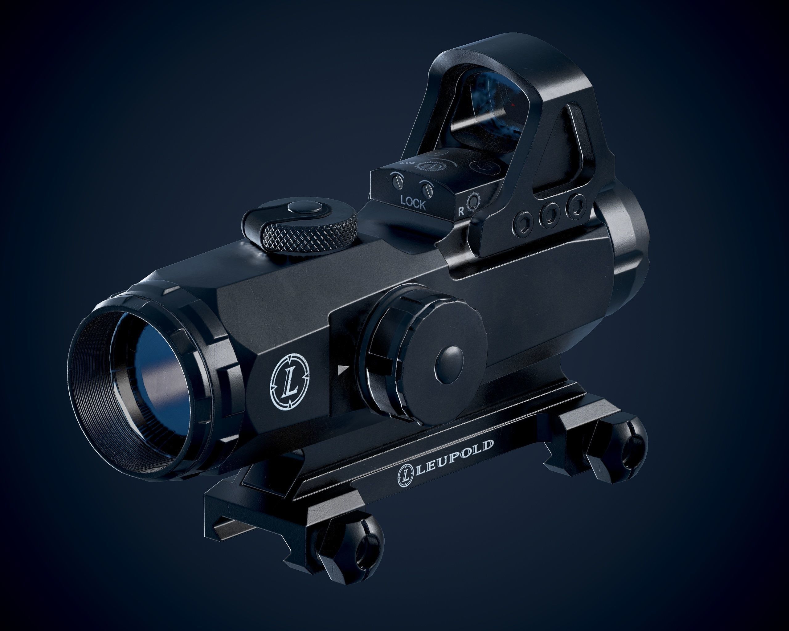 3D model Leupold mark 4 HAMR Scope VR / AR / low-poly | CGTrader