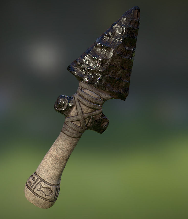 3D model Obsidian Dagger VR / AR / low-poly | CGTrader