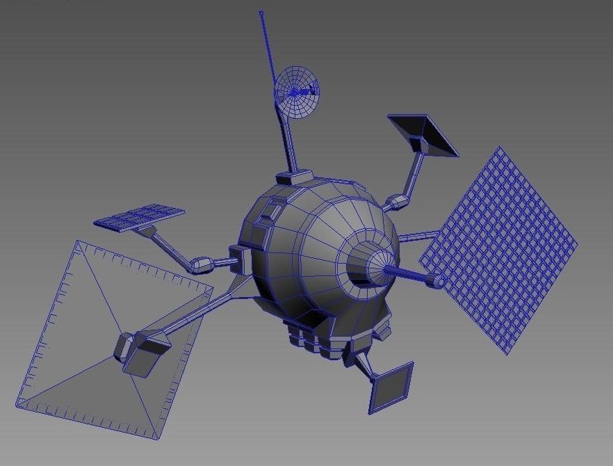 3D model earth satellite VR / AR / low-poly | CGTrader