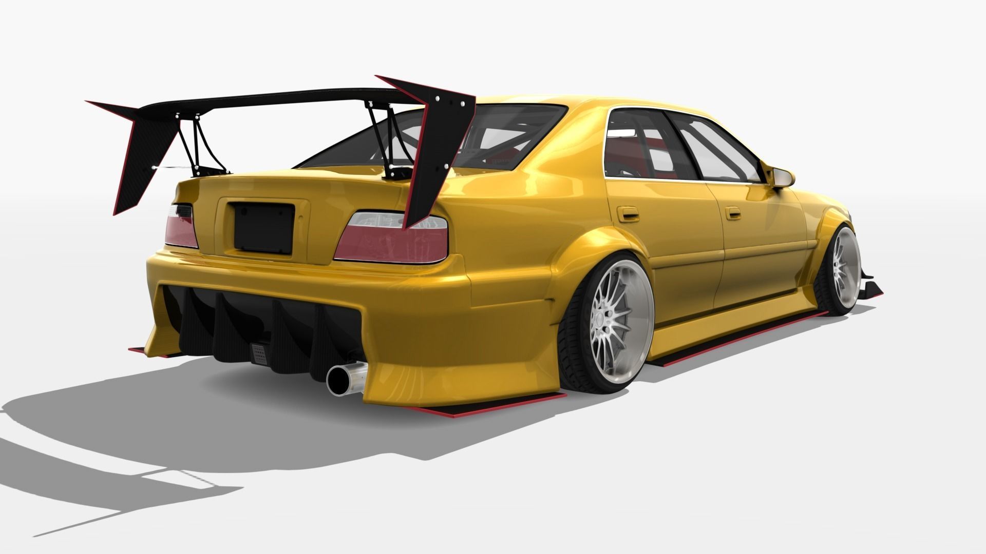 G-Corporation FLASH JZX100 Chaser Body Kit 3D model | CGTrader